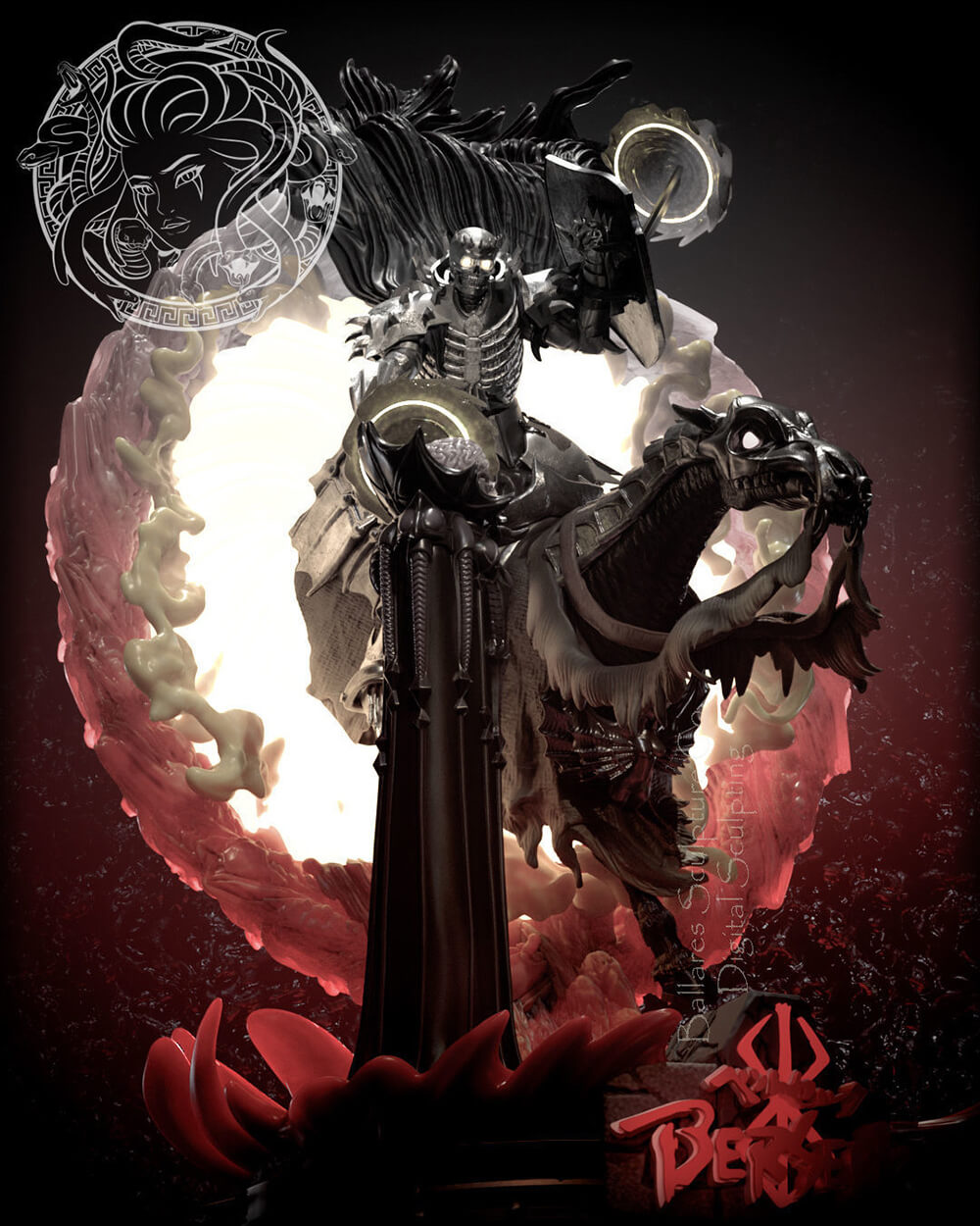 Berserk Skull Knight - 3D Model by Mai Son