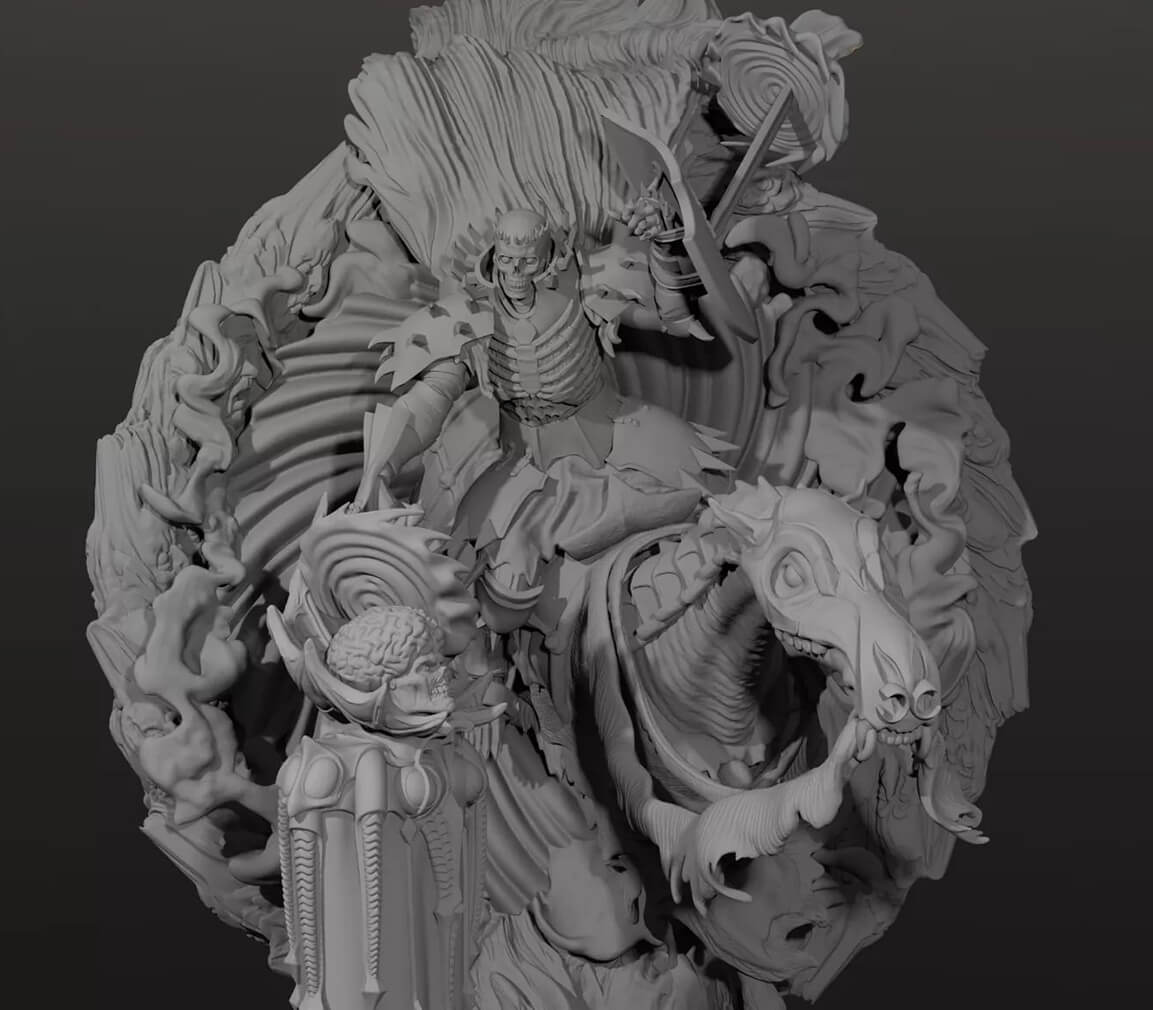 Berserk Skull Knight - 3D Model by Mai Son