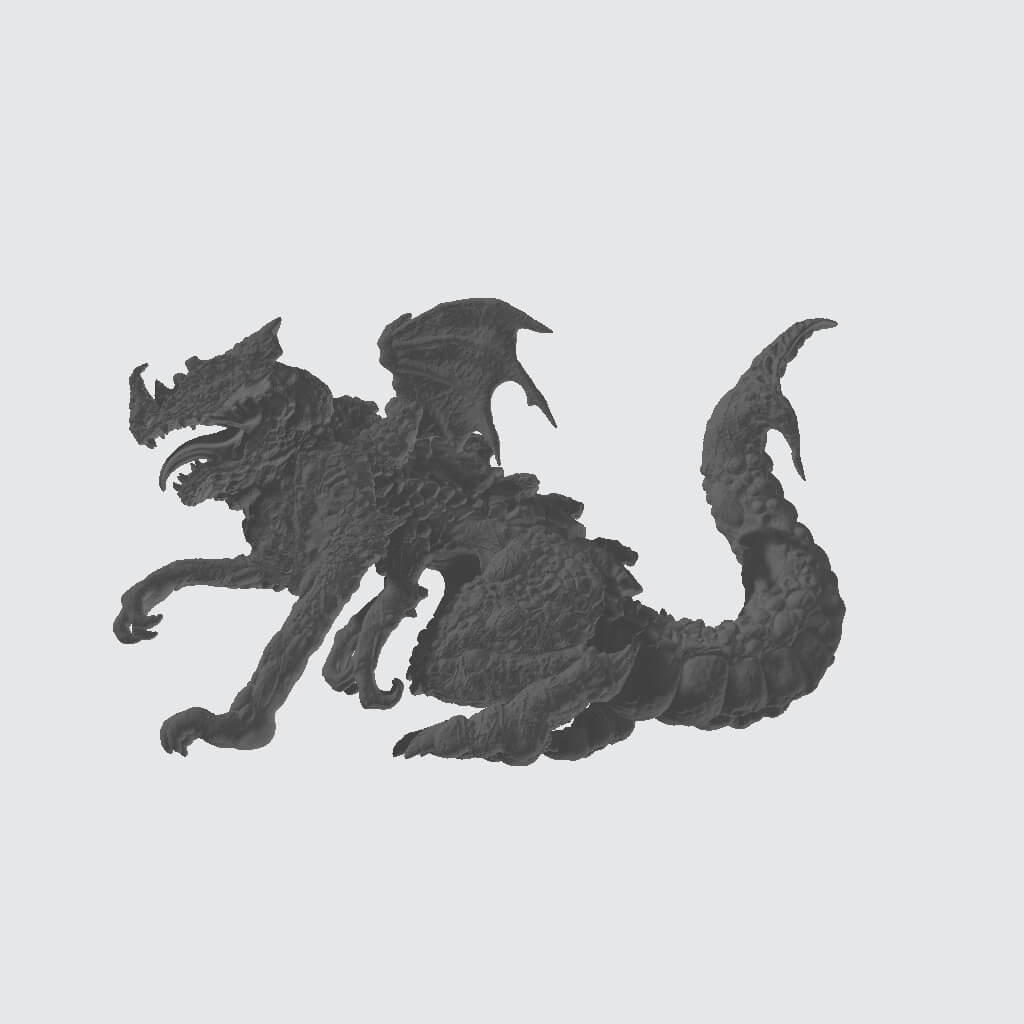 Blight Dragon 3D Model Ready To Print by Mai Son