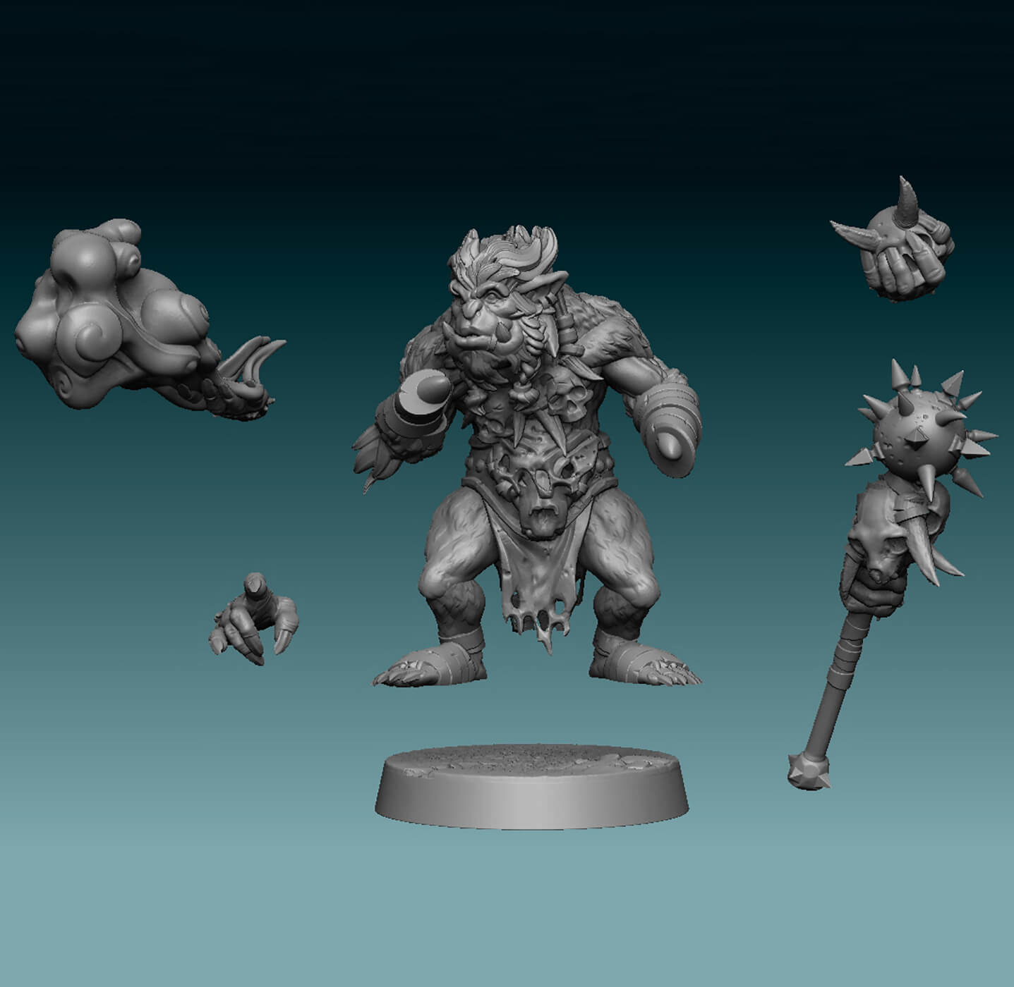 Bugbear Mage Miniatures - 3D Print Model by Mai Son