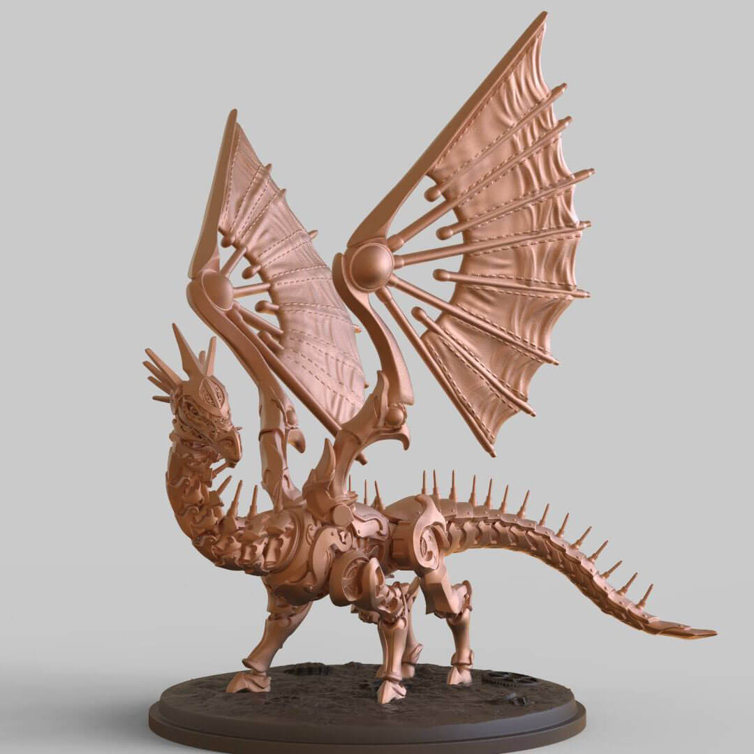 Clockwork Dragon - 3D Print Model by Mai Son