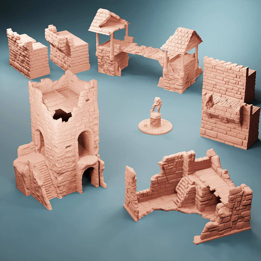 Damaged Outpost Scatter - 3D Print Model by Mai Son