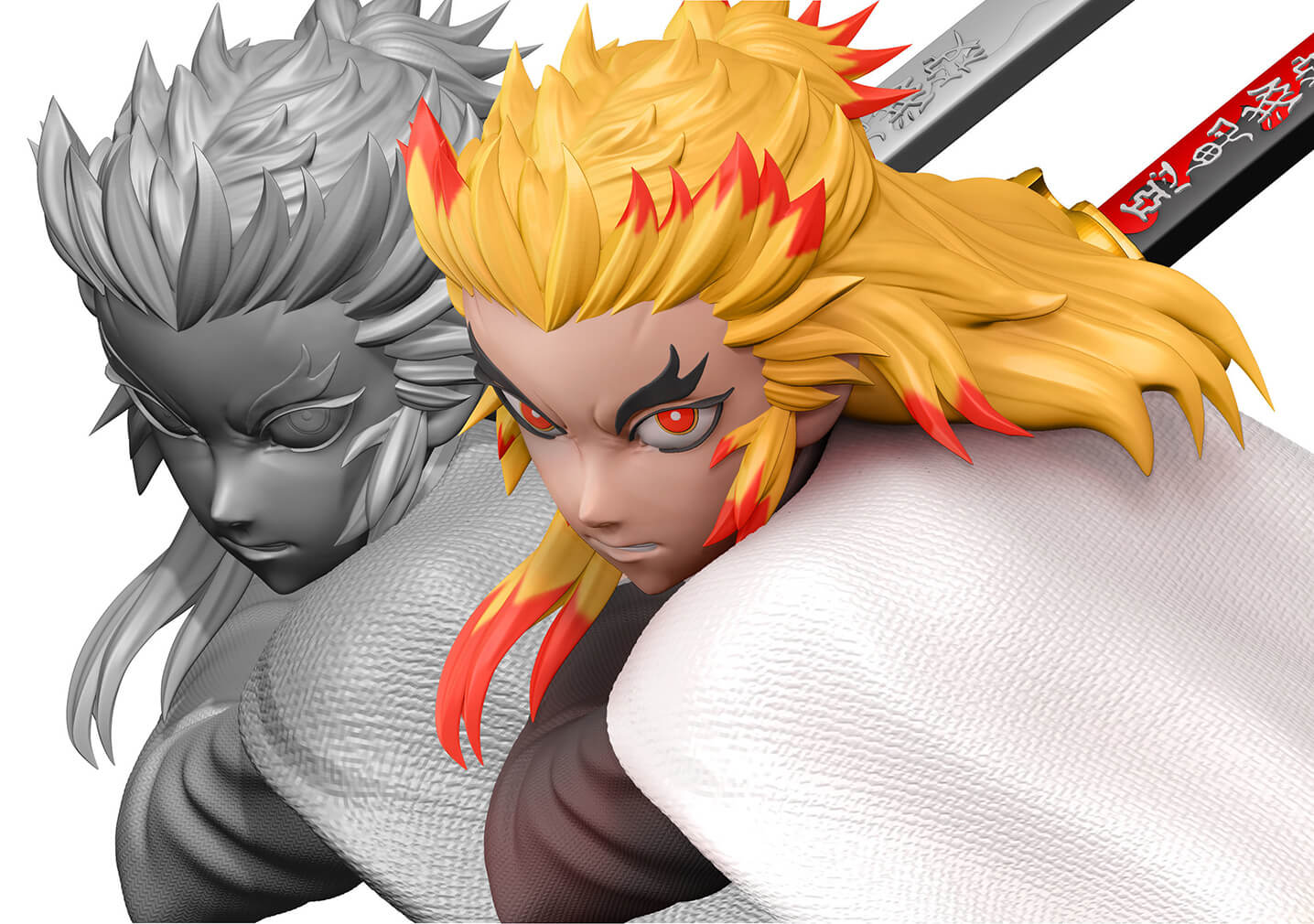 Demon Slayer Kyojuro Rengoku - 3D Model by Mai Son