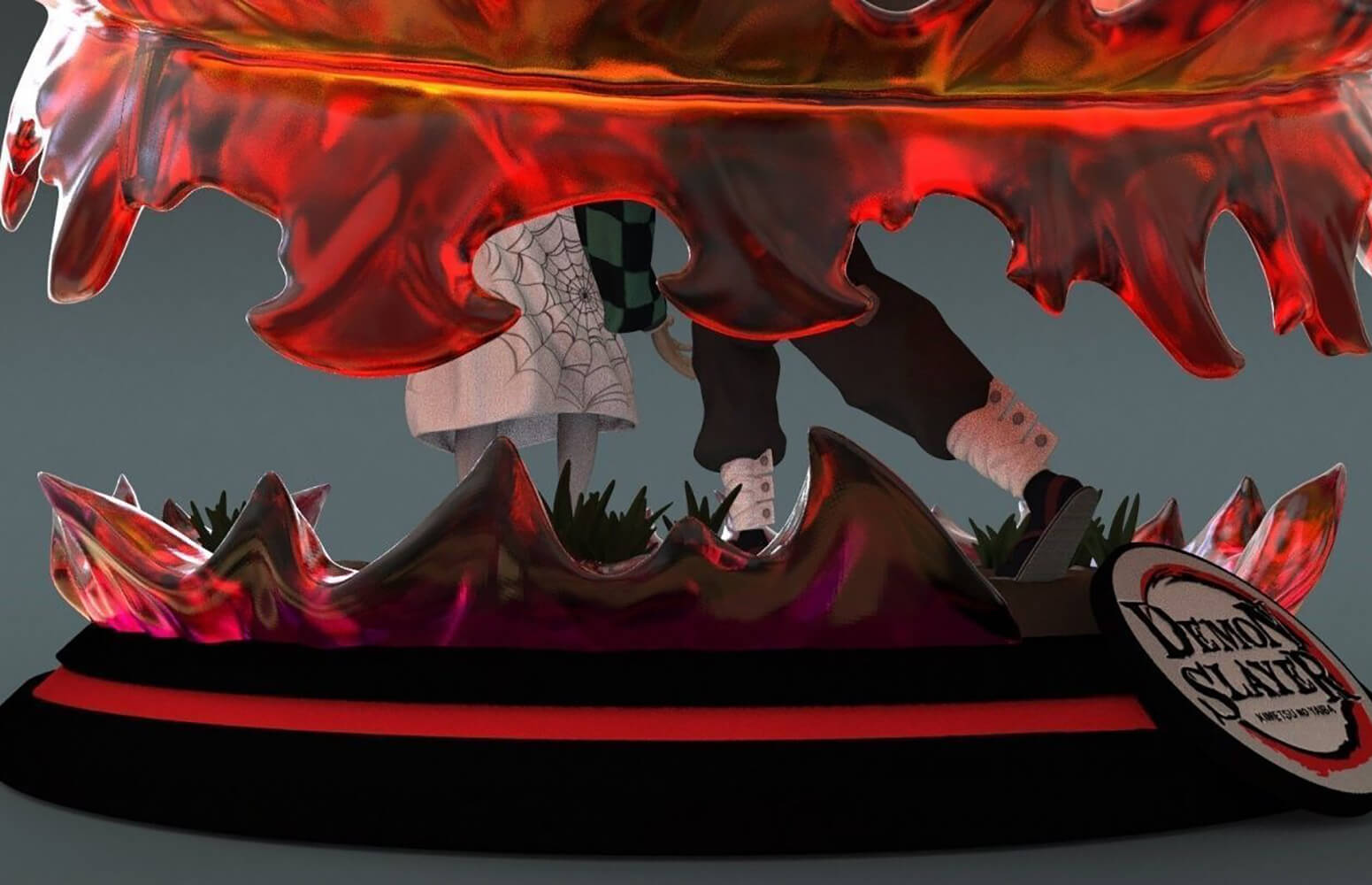 Demon Slayer Tanjiro Vs Rui - 3D Print Model by Mai Son