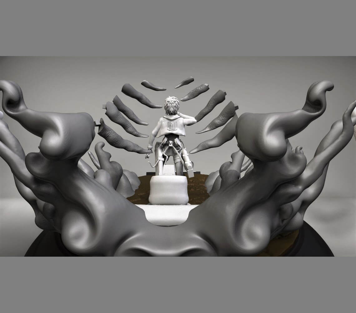 Eren Titan Miniatures - 3D Model by Mai Son