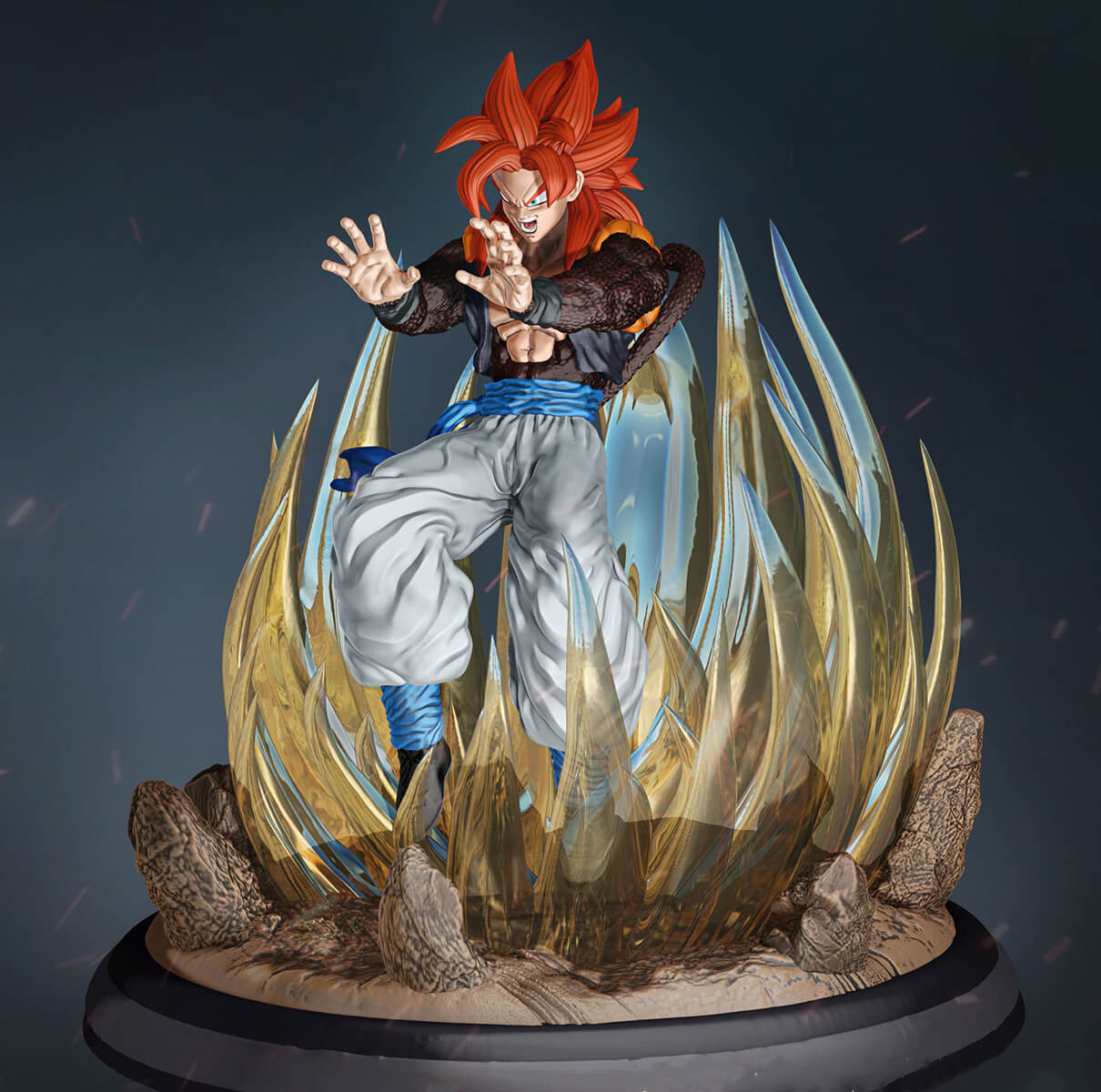 Gogeta SS4 Chibi - 3D Model by Mai Son