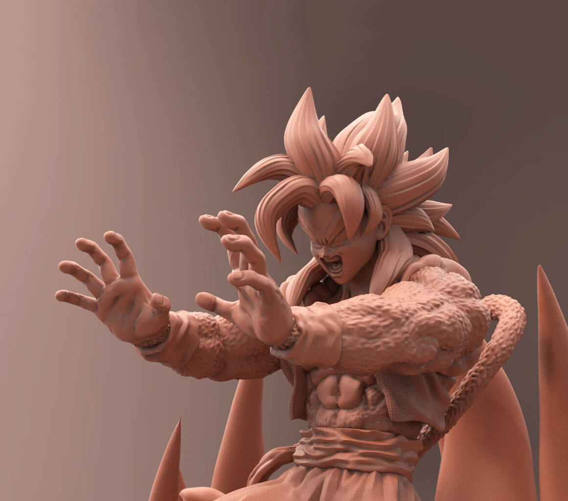 Gogeta SS4 Chibi - 3D Model by Mai Son