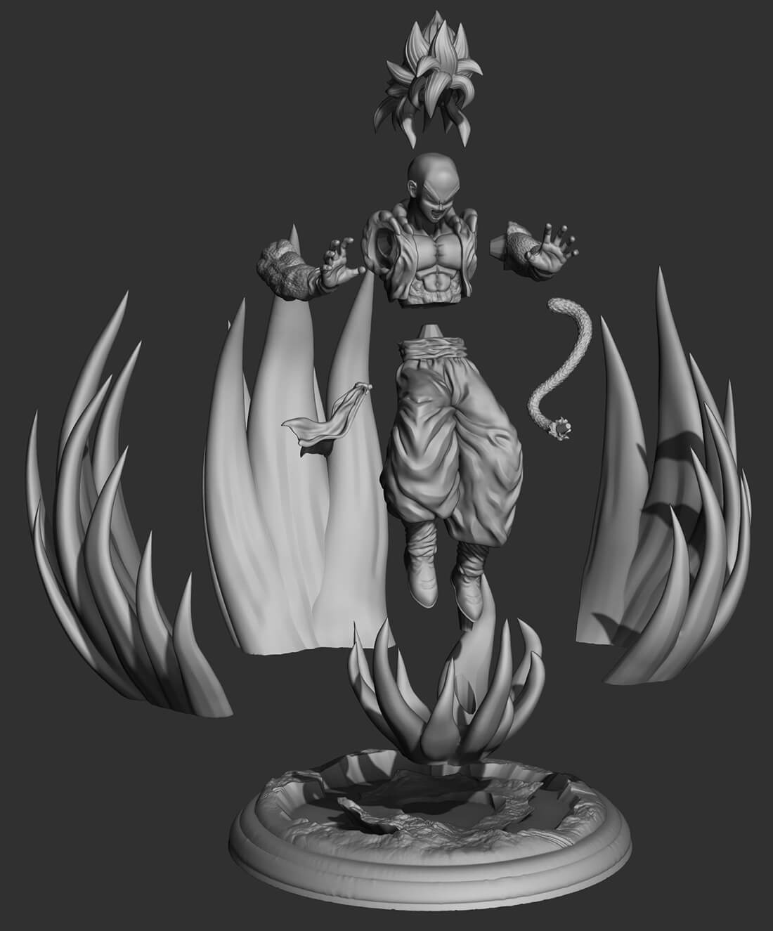 Gogeta SS4 Chibi - 3D Print Model by Mai Son