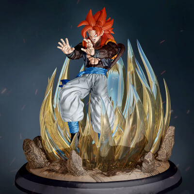 Gogeta SS4 Chibi - 3D Print Model by Mai Son