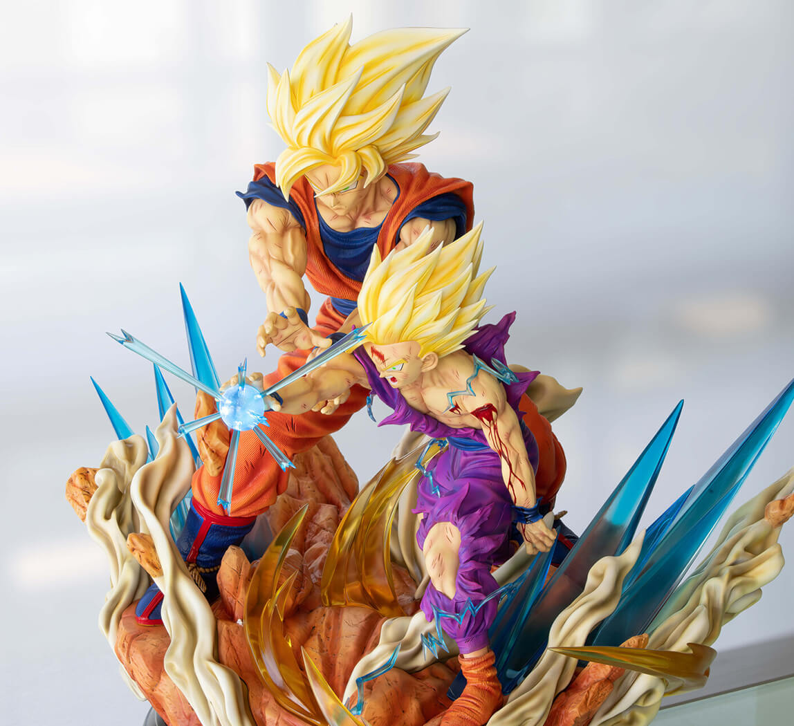 Goku and Gohan – Father and Son Kamehameha - 3D Model by Mai Son