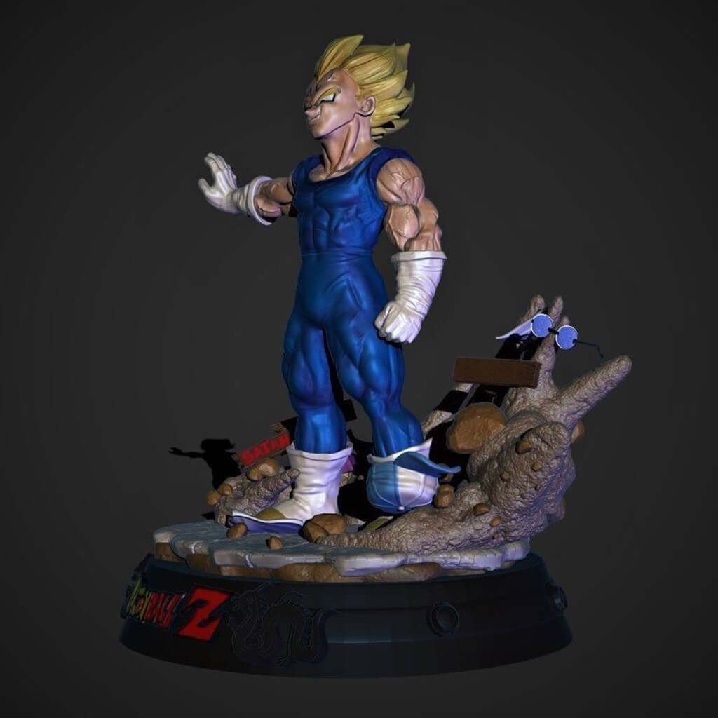 Majin Vegeta - 3D Print Model by Mai Son