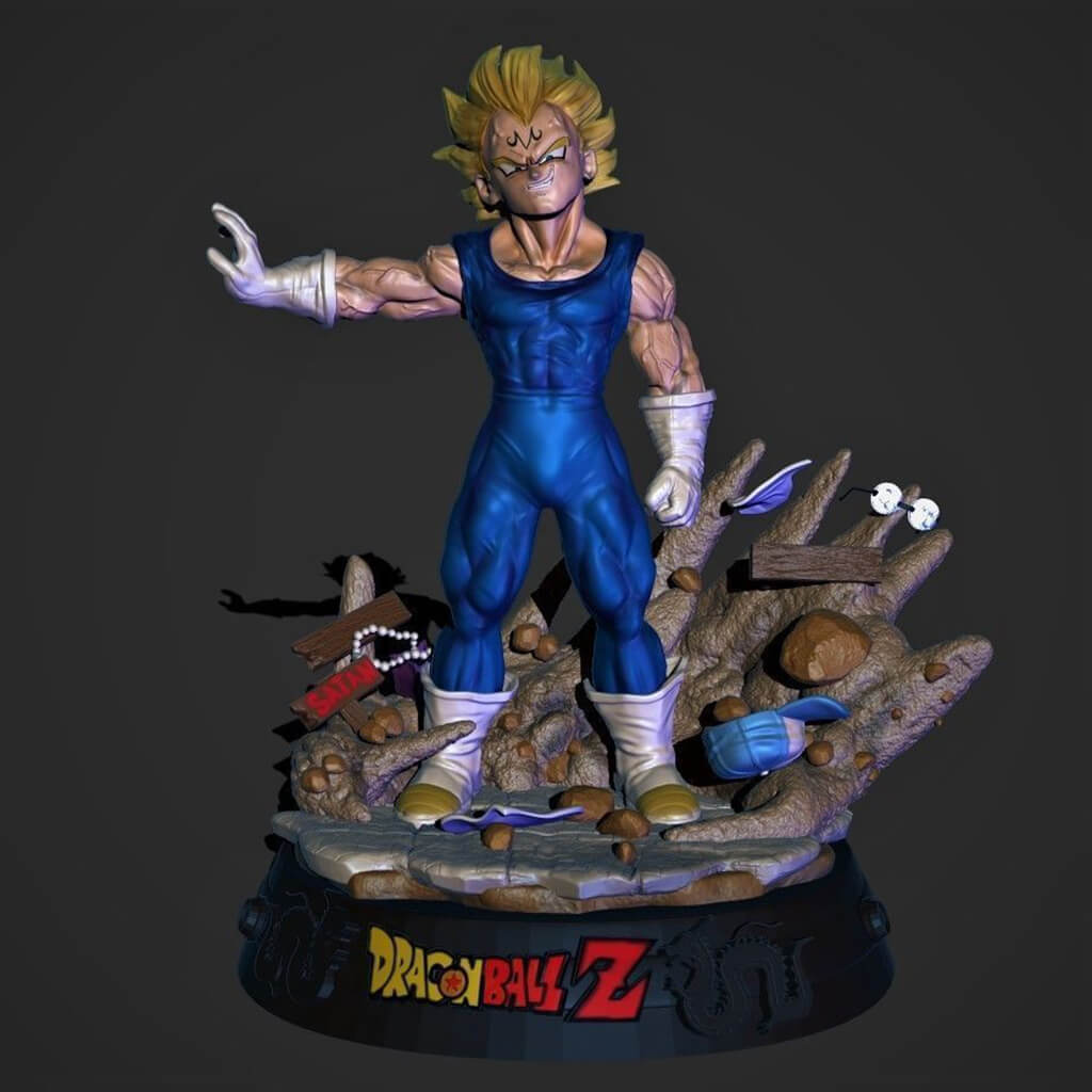 Majin Vegeta - 3D Print Model by Mai Son