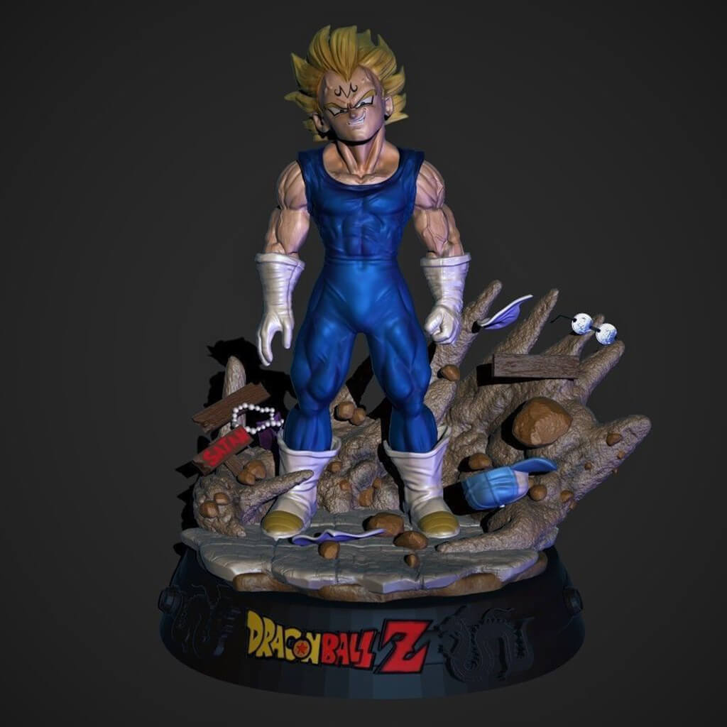 Majin Vegeta - 3D Print Model by Mai Son
