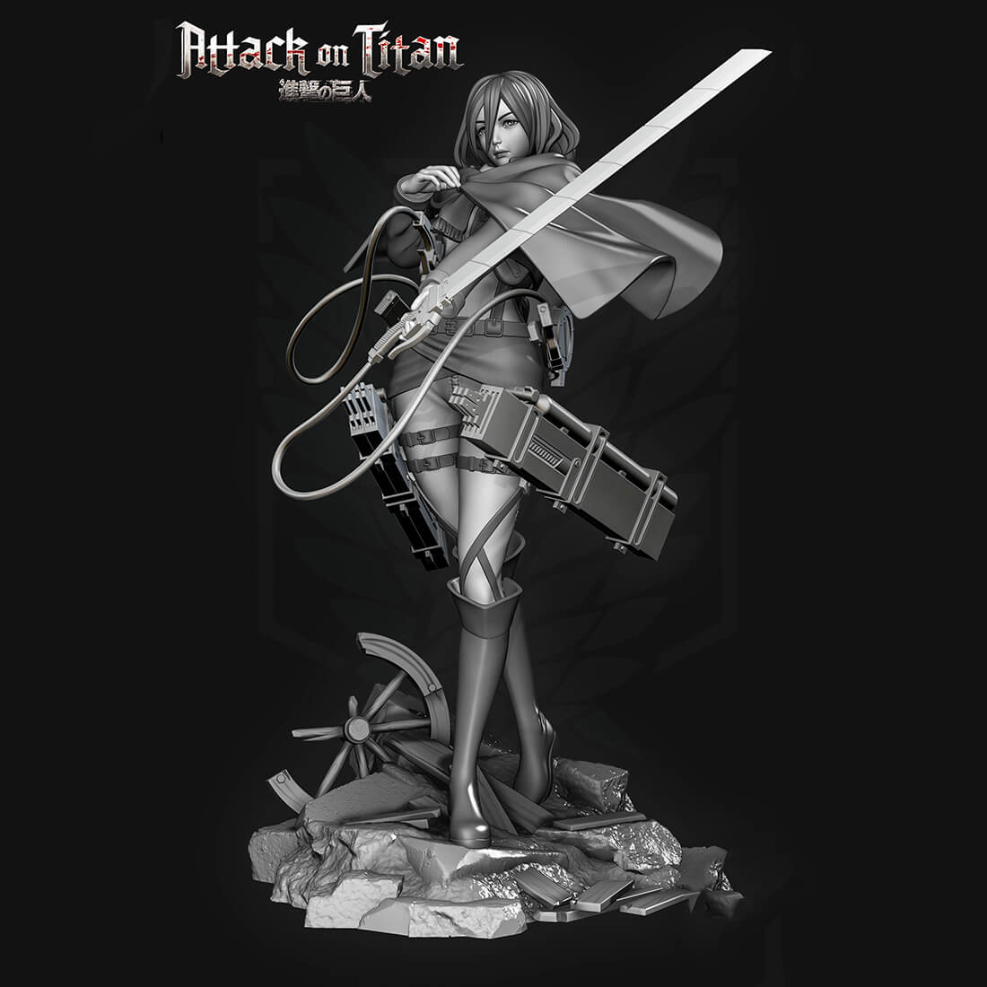 Mikasa Ackerman Attack on Titan - 3D Print Model by Mai Son