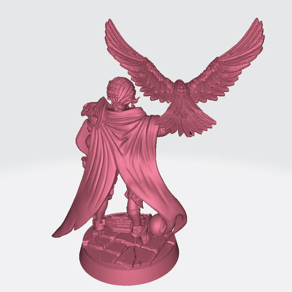 Nadia Female Falconer Miniatures - 3D Model by Mai Son