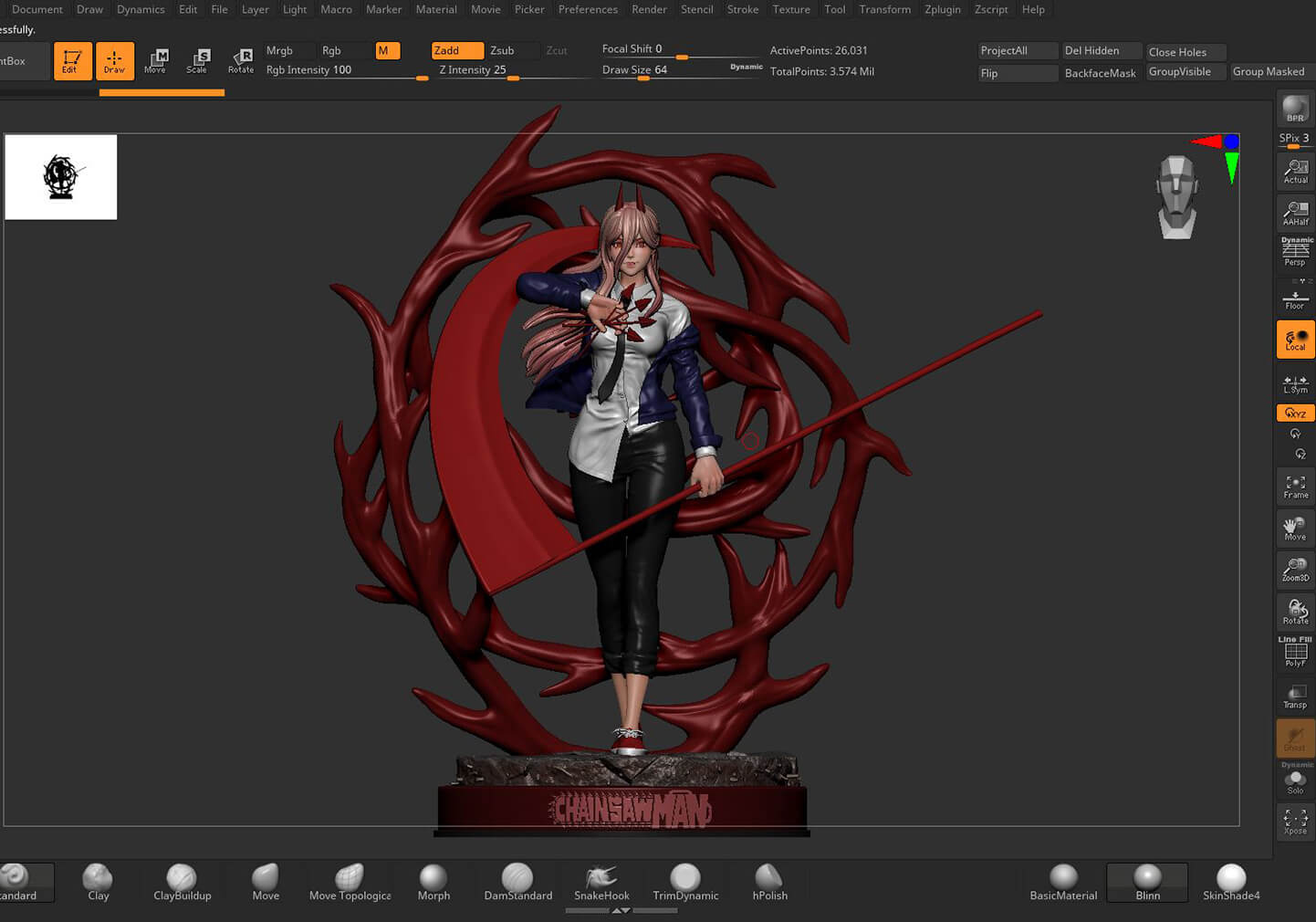 Power From Chainsaw Man - 3D Model by Mai Son
