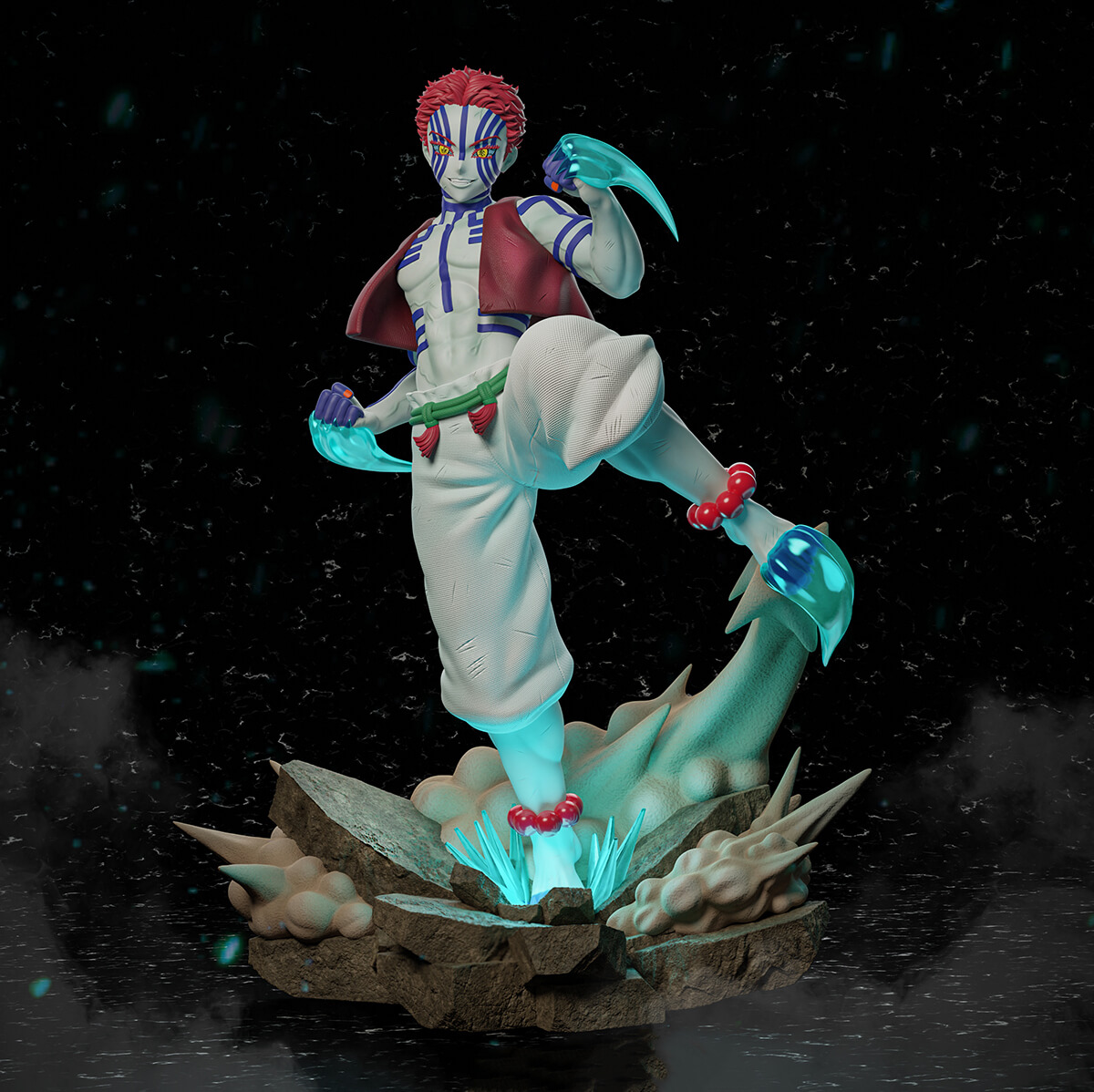 Shinjibom Akaza Demon Slayer - 3D Model by Mai Son