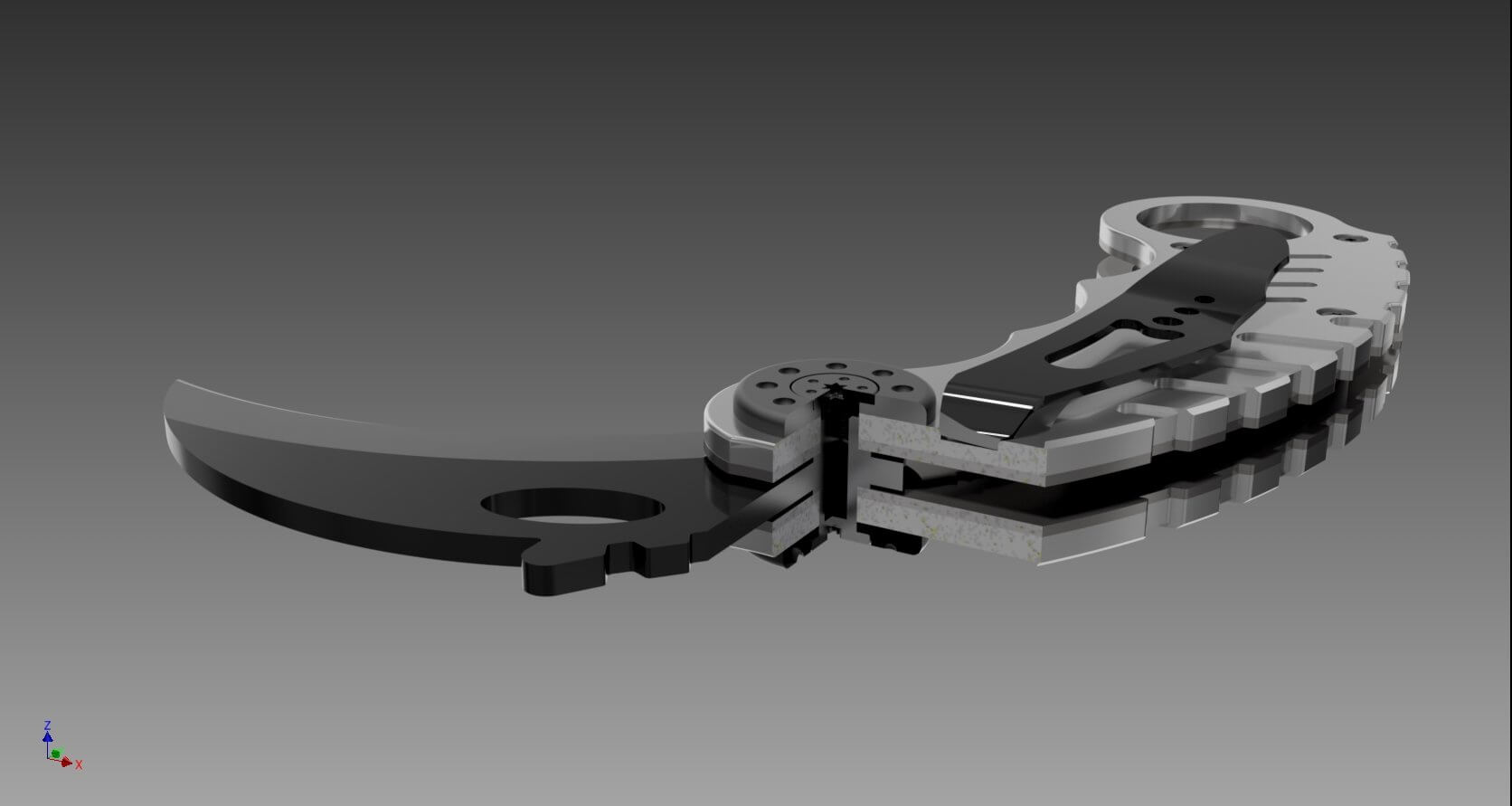 Karambit Knife - 3D Model by Majdalenka