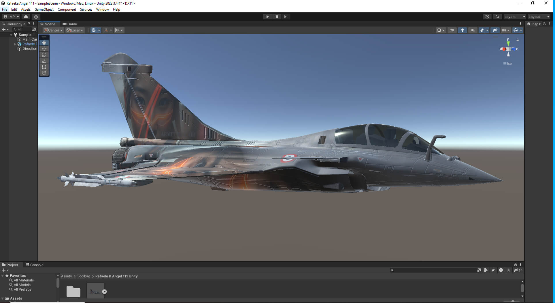 Aircraft Rafaele B Angel 111 Low Poly - 3D Model by Mak21