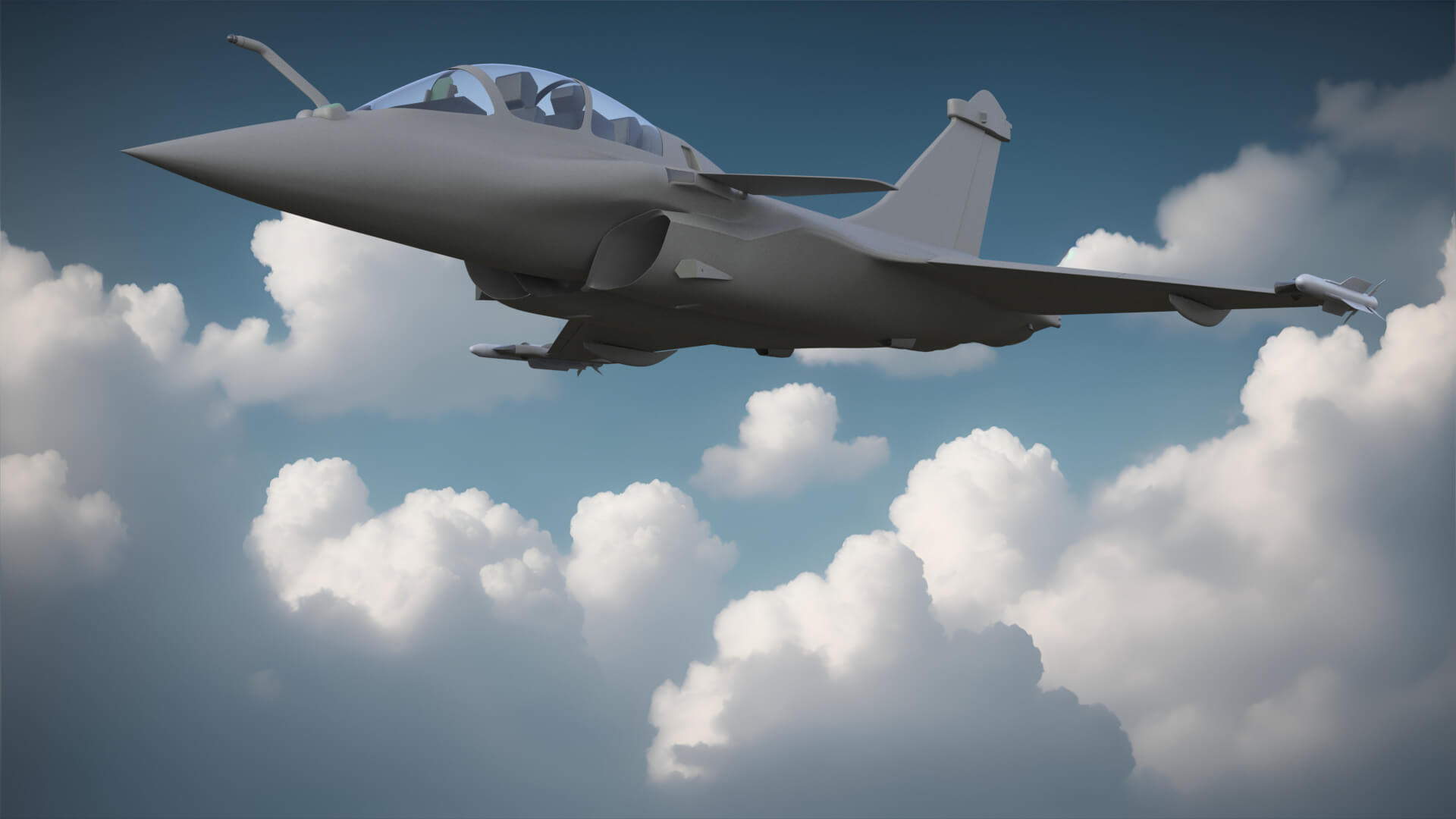 Aircraft Rafaele B Clay - 3D Model by Mak21