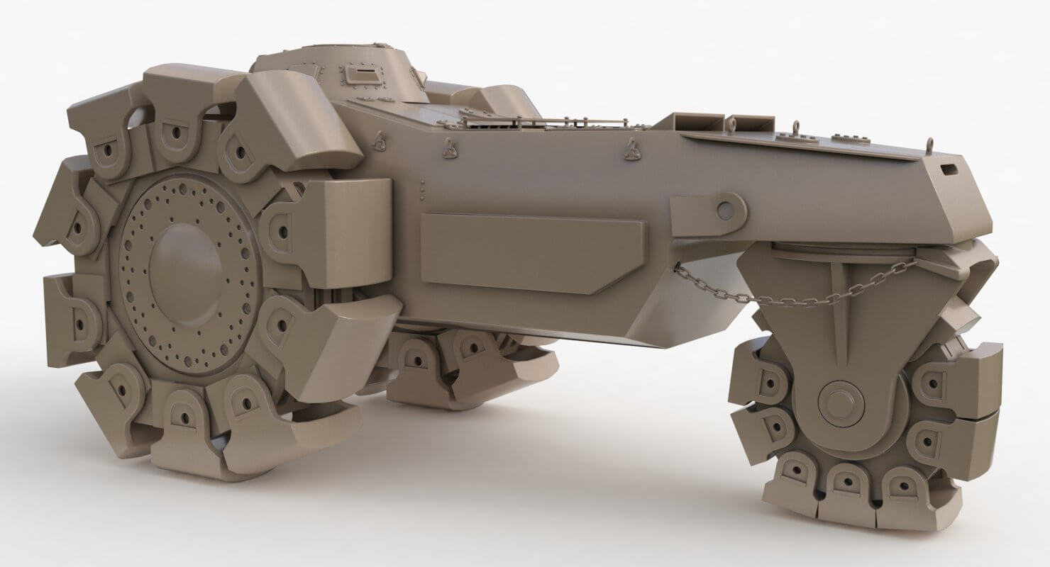 Alkett VsKfz 617 Minenrumer - 3D Model by Mak21