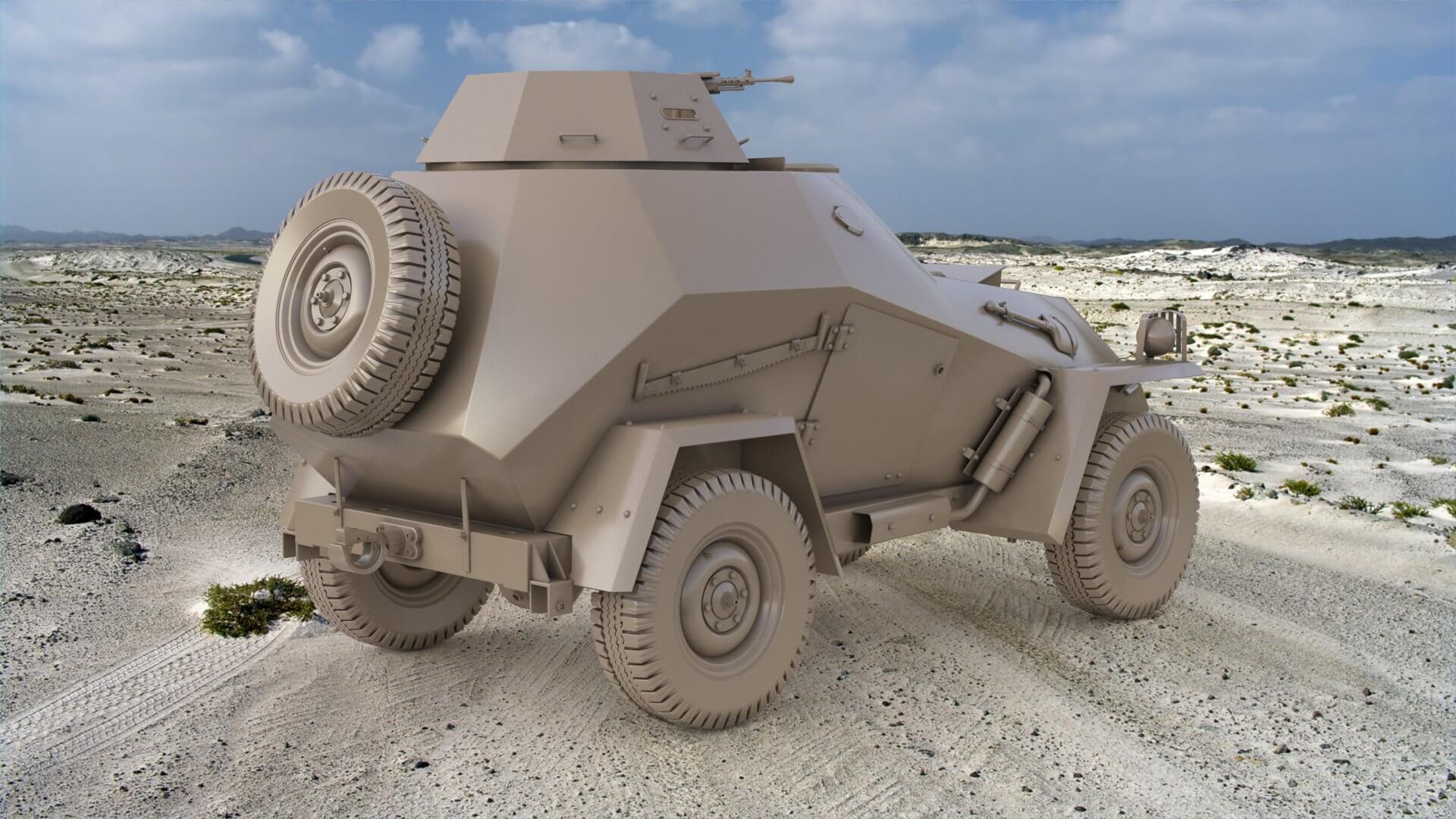 BA 64 Soviet Clay V-Ray 3D Model by Mak21