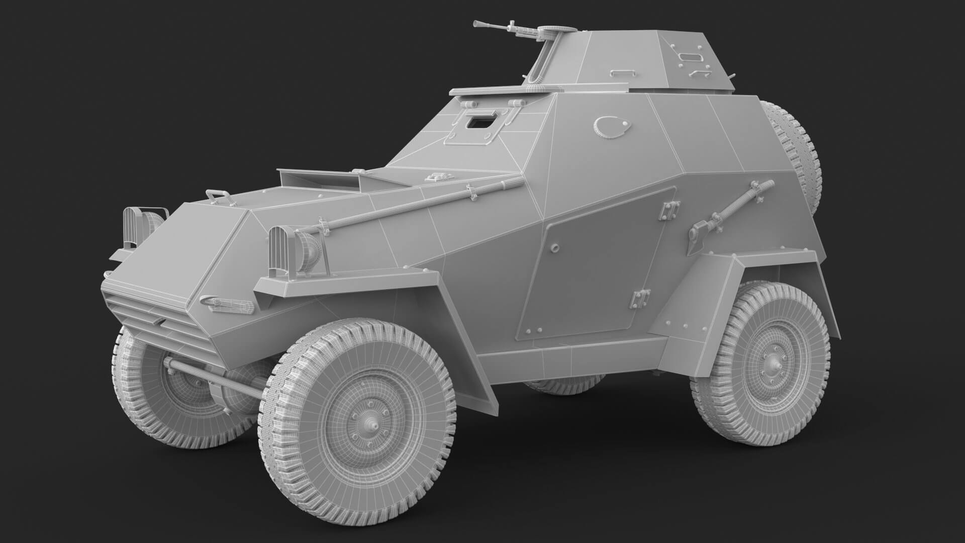 BA 64 Soviet Clay V-Ray 3D Model by Mak21