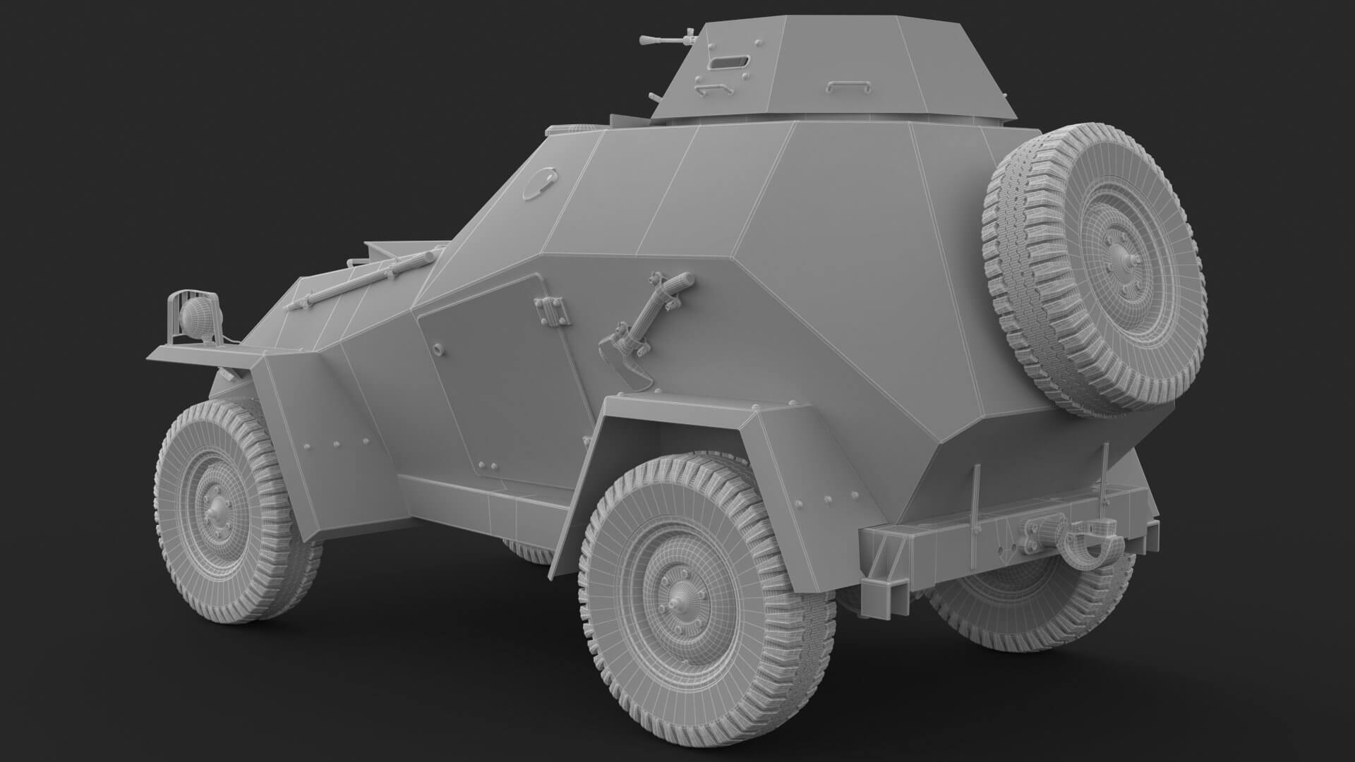 BA 64 Soviet Clay V-Ray 3D Model by Mak21