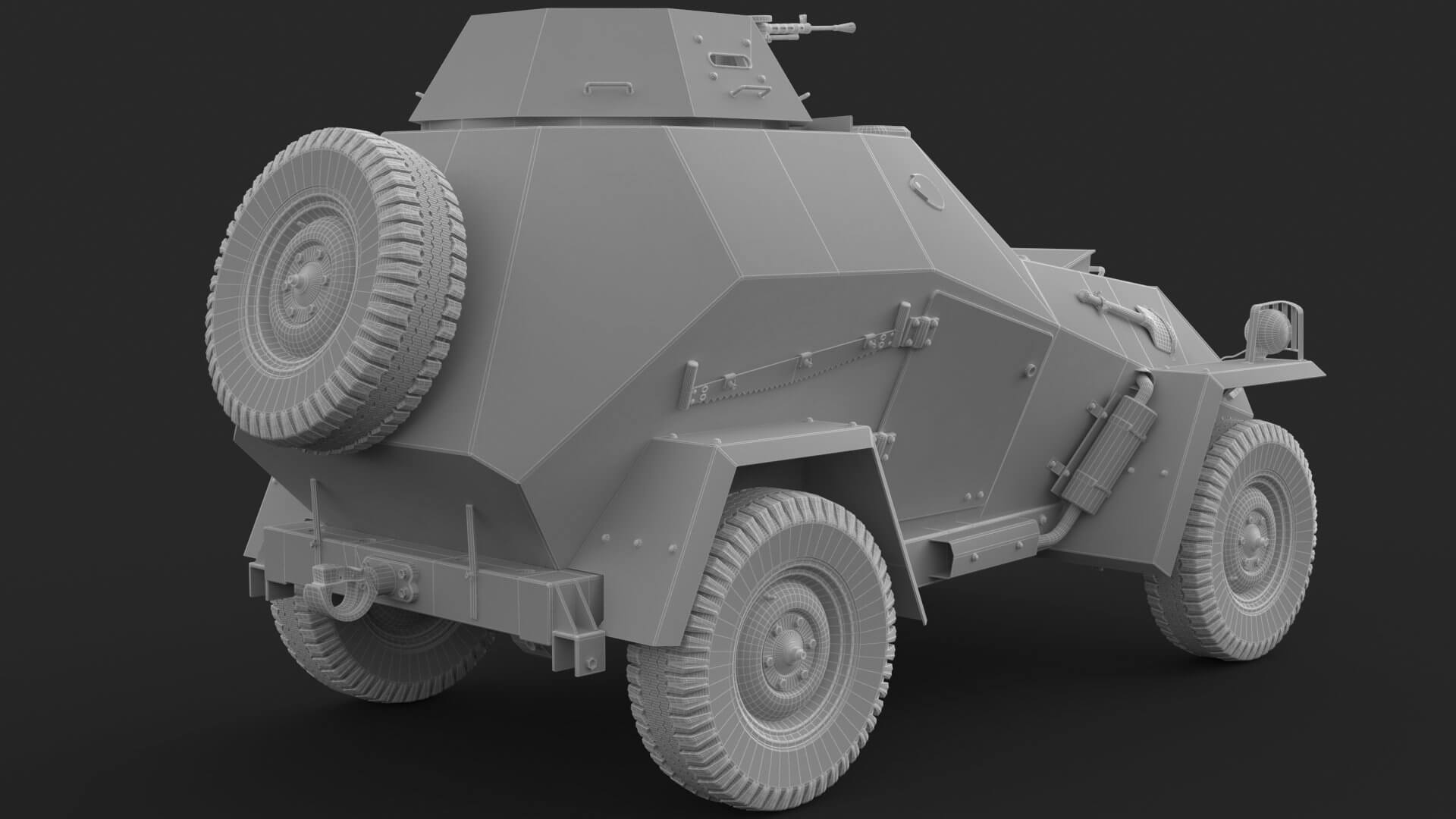 BA 64 Soviet Clay V-Ray 3D Model by Mak21