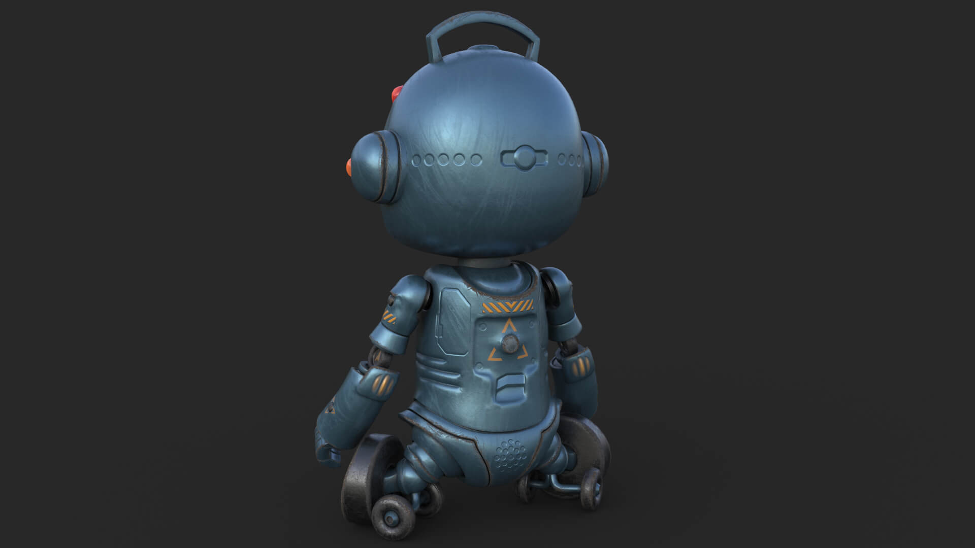 Cute Robot Child AI - 3D Model by Mak21