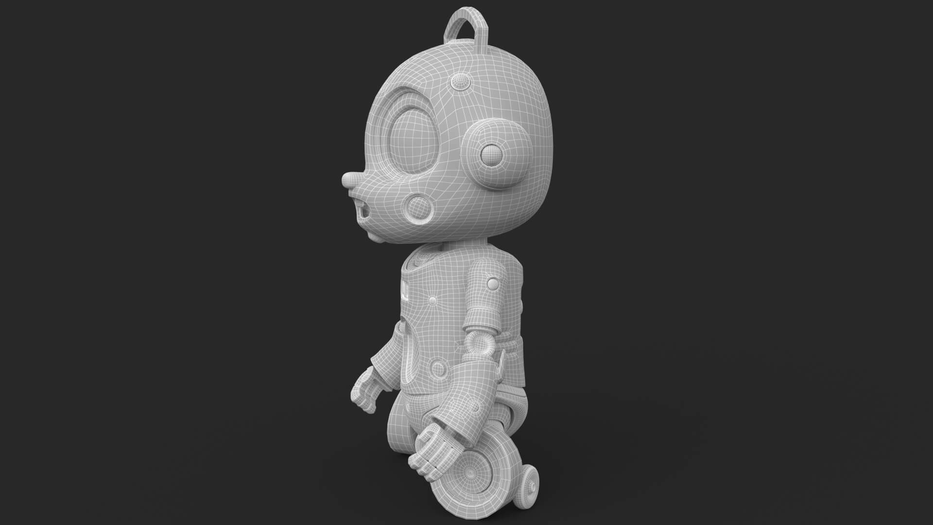 Cute Robot Child AI - 3D Model by Mak21