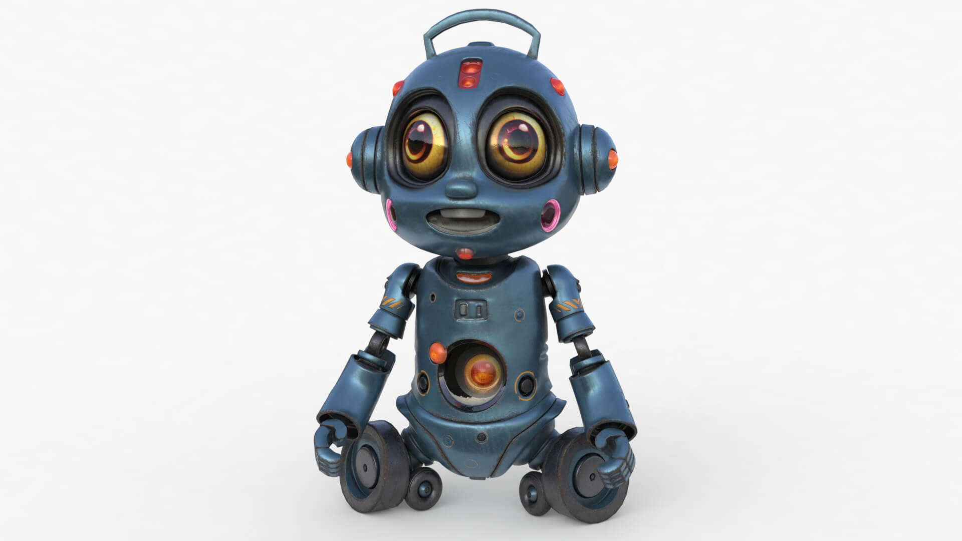 Cute Robot Child AI - 3D Model by Mak21