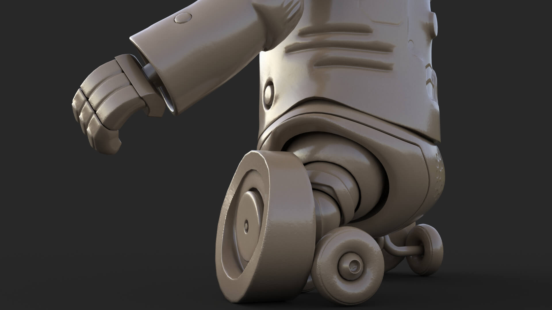 Cute Robot Child Clay - 3D Model by Mak21