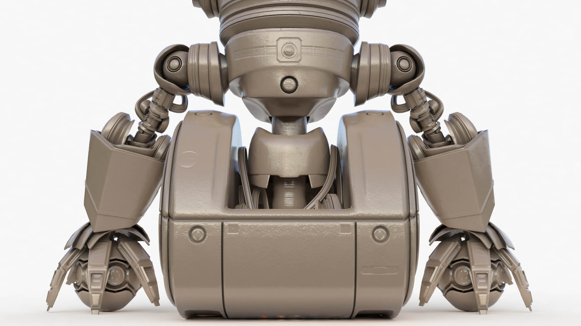 Cute Robot Clay AI - 3D Model by Mak21