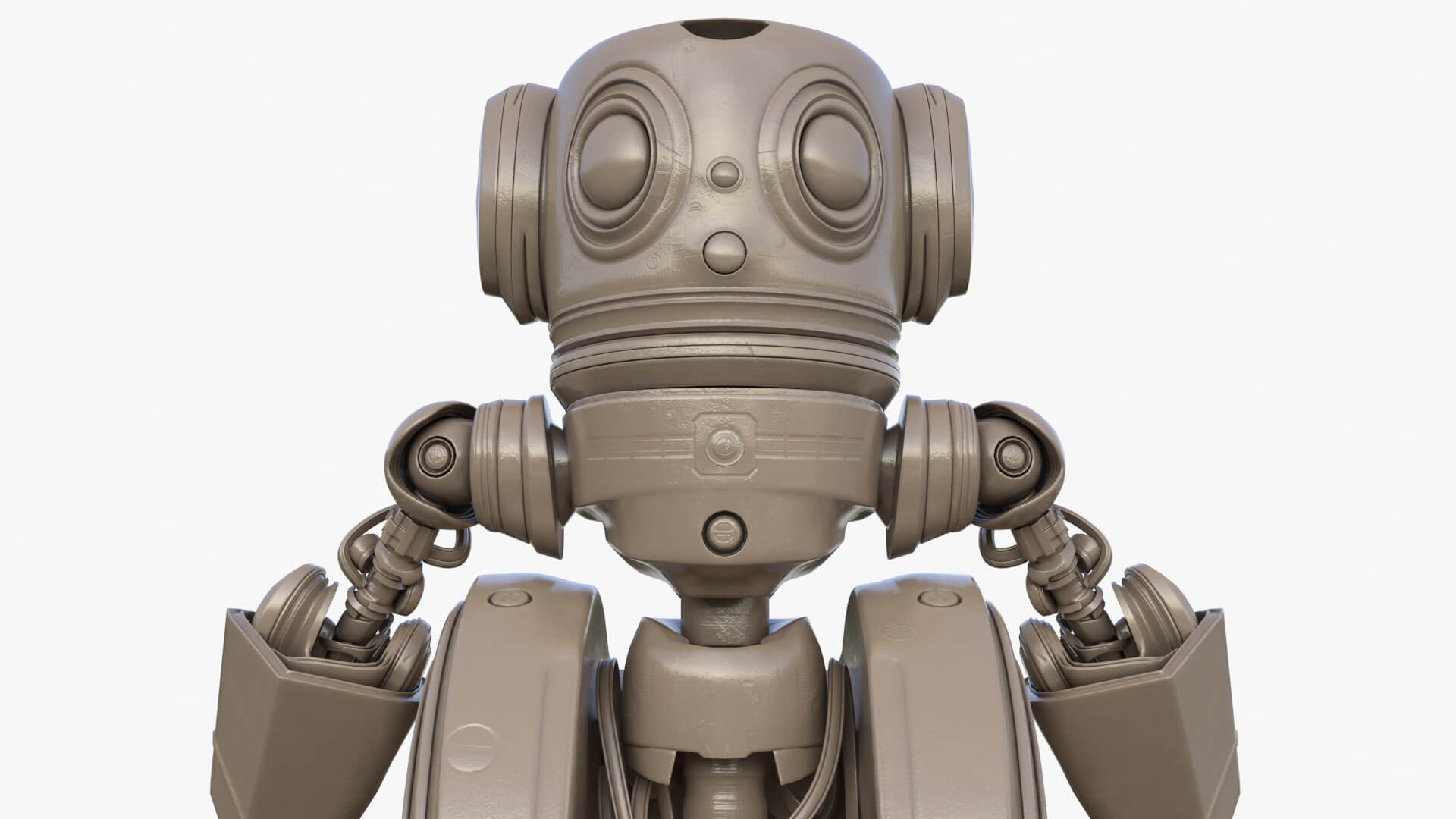 Cute Robot Clay AI - 3D Model by Mak21