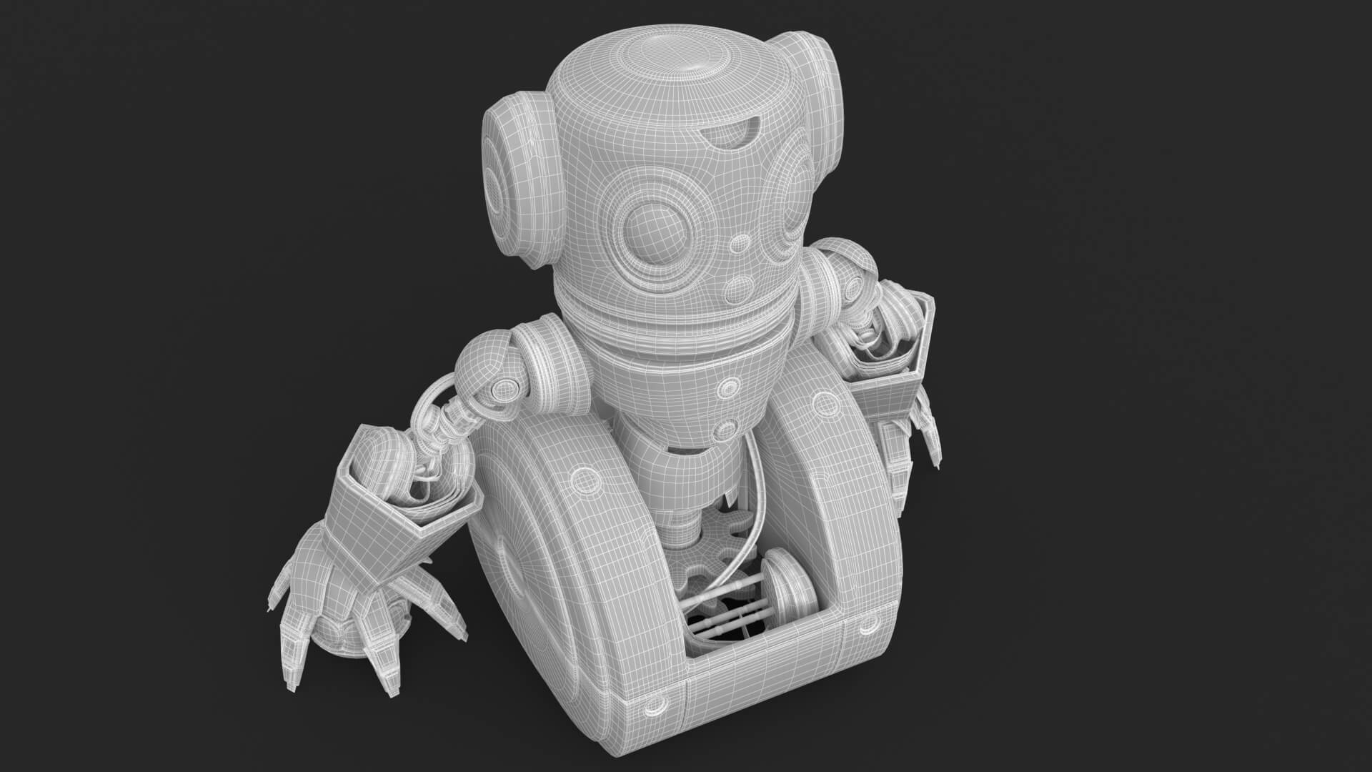 Cute Robot Clay AI - 3D Model by Mak21