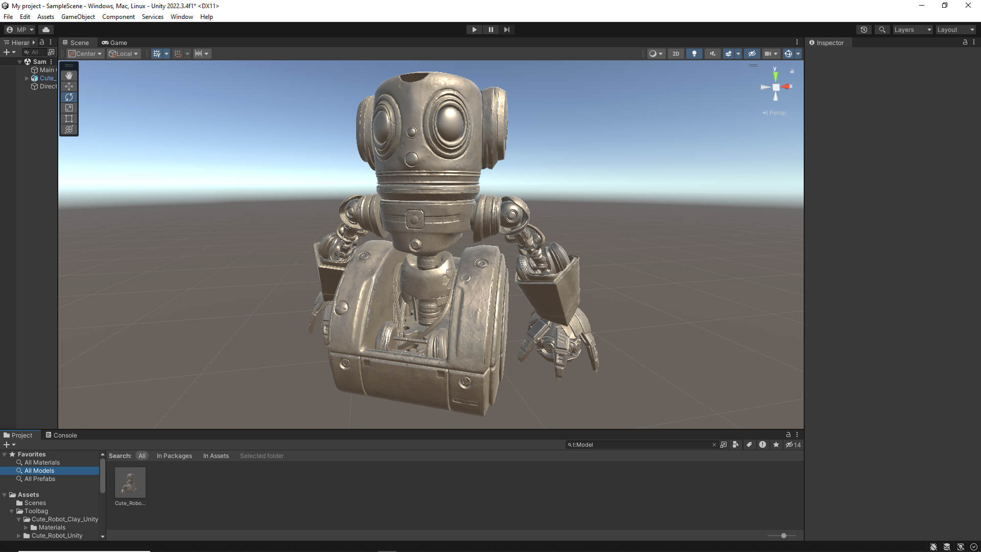 Cute Robot Clay AI - 3D Model by Mak21