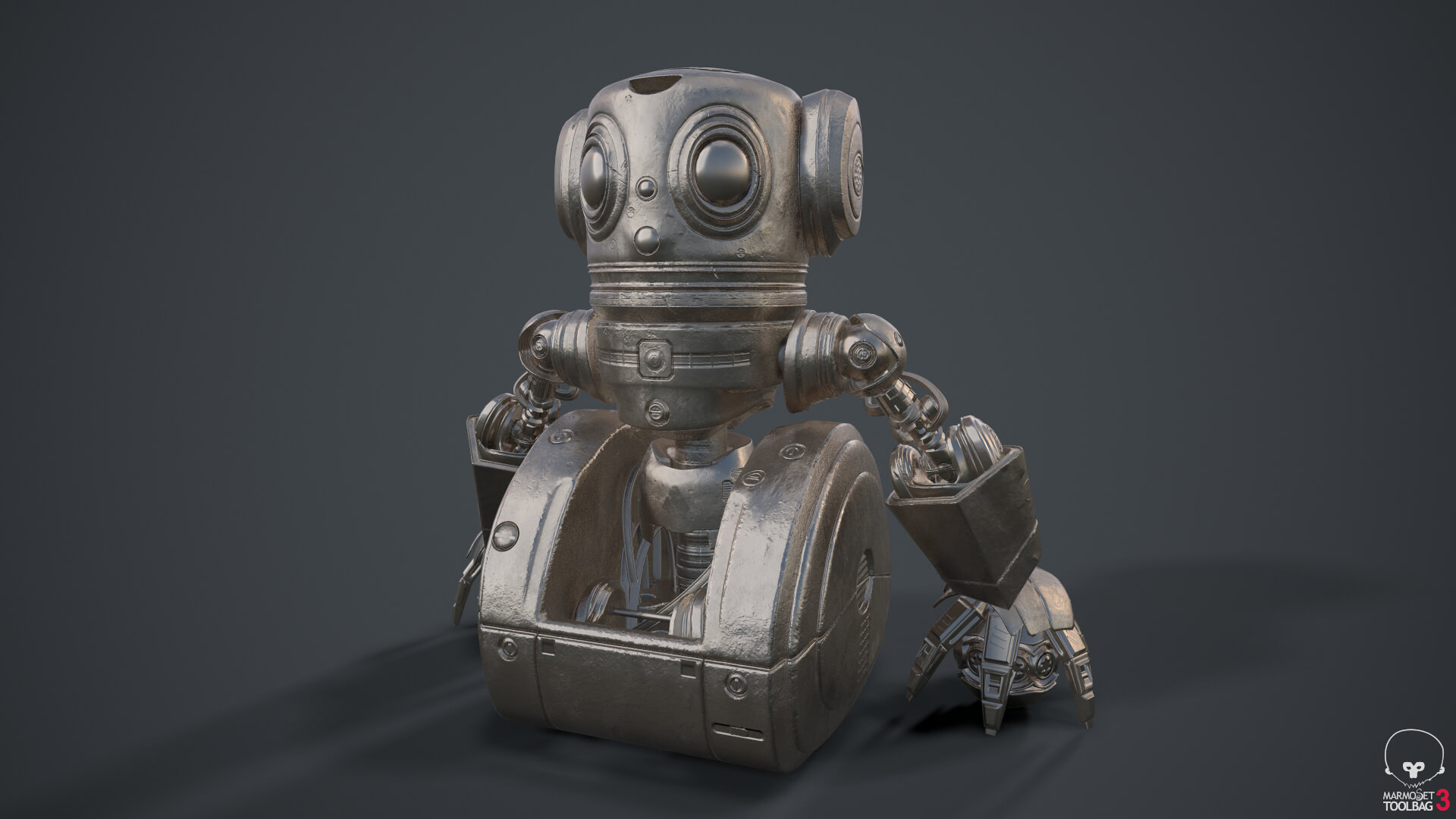 Cute Robot Clay AI - 3D Model by Mak21