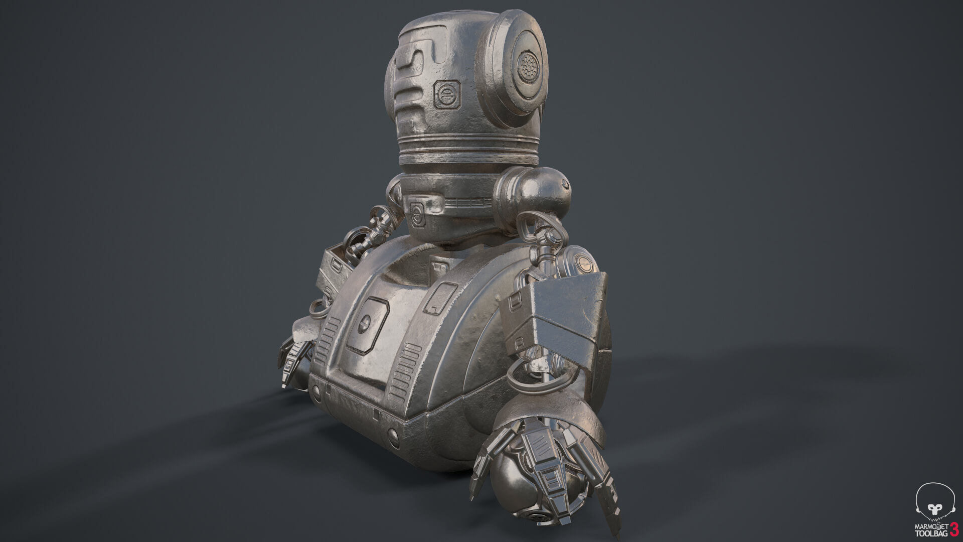Cute Robot Clay AI - 3D Model by Mak21