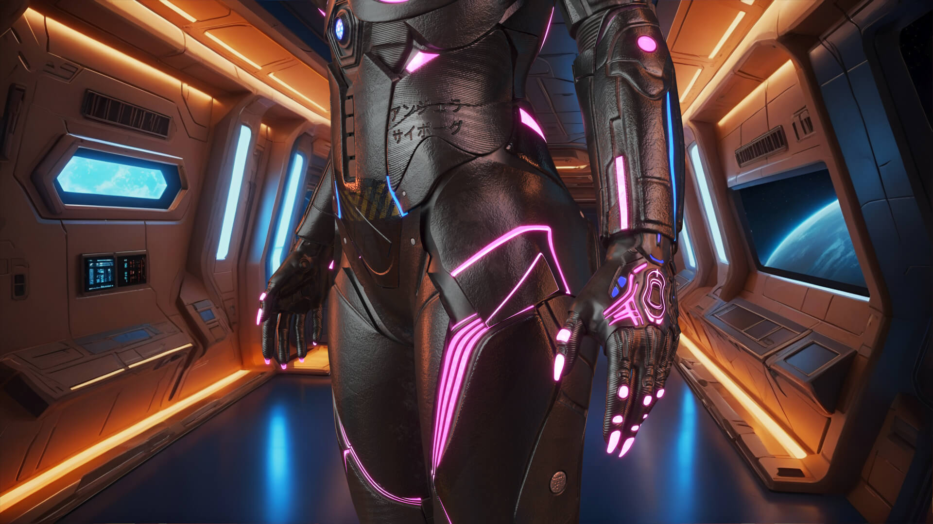 Cyborg Angel Asian 17 and 18 - 3D Model by Mak21