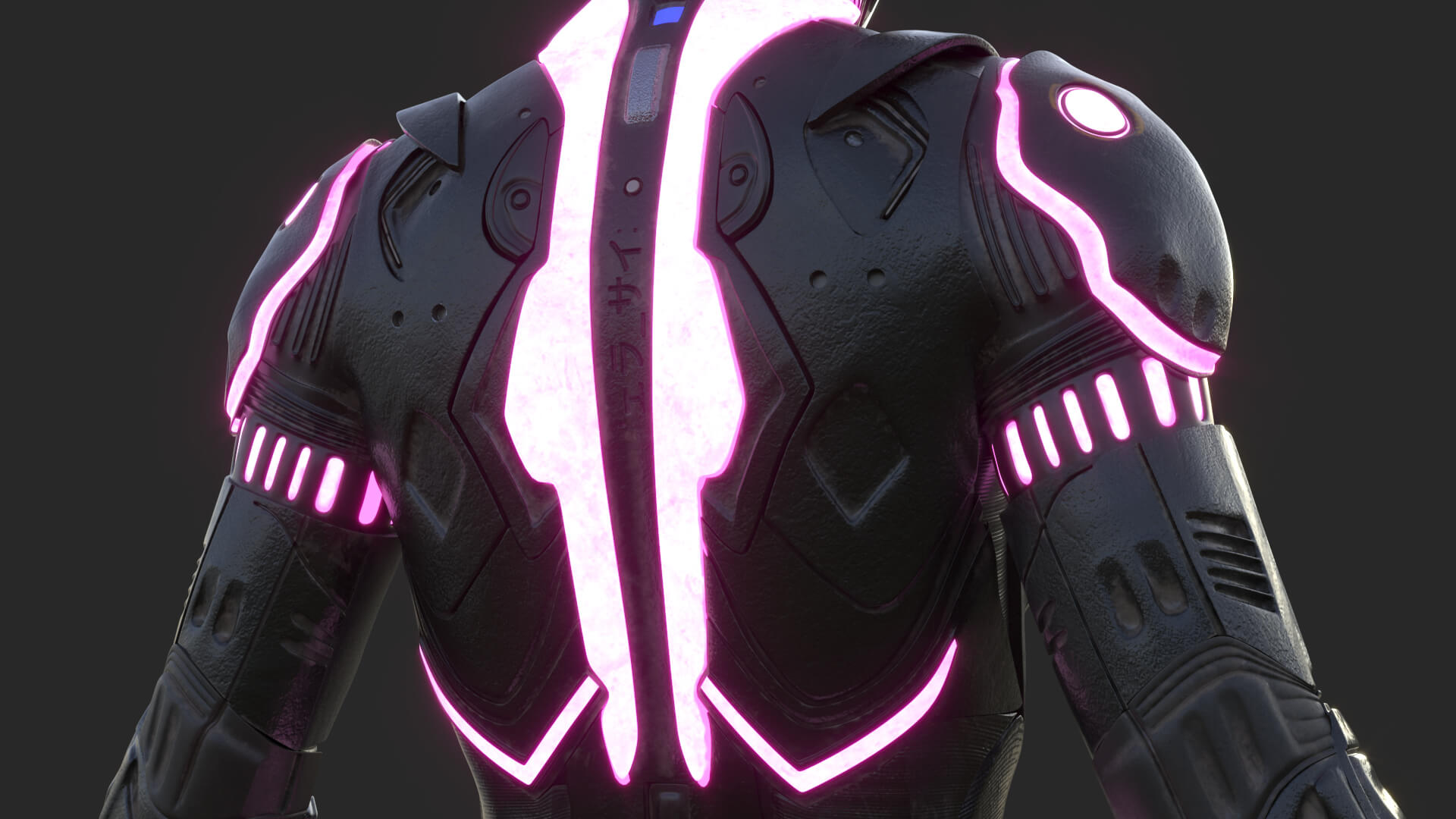 Cyborg Angel Asian 17 - 3D Model by Mak21