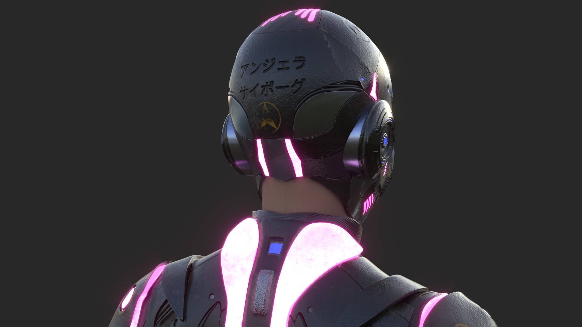 Cyborg Angel Asian 17 and 18 - 3D Model by Mak21