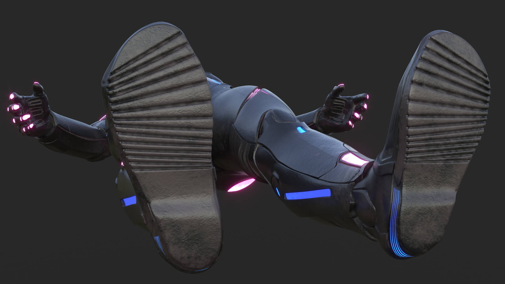 Cyborg Angel Asian 17 - 3D Model by Mak21