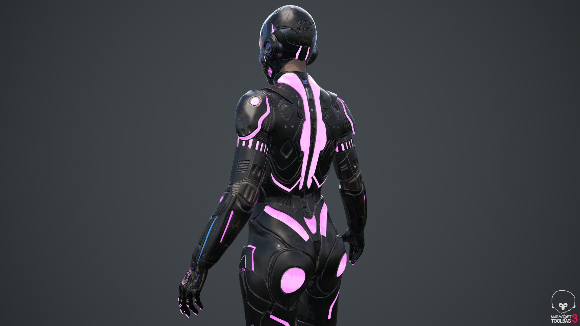 Cyborg Angel Asian 17 and 18 - 3D Model by Mak21