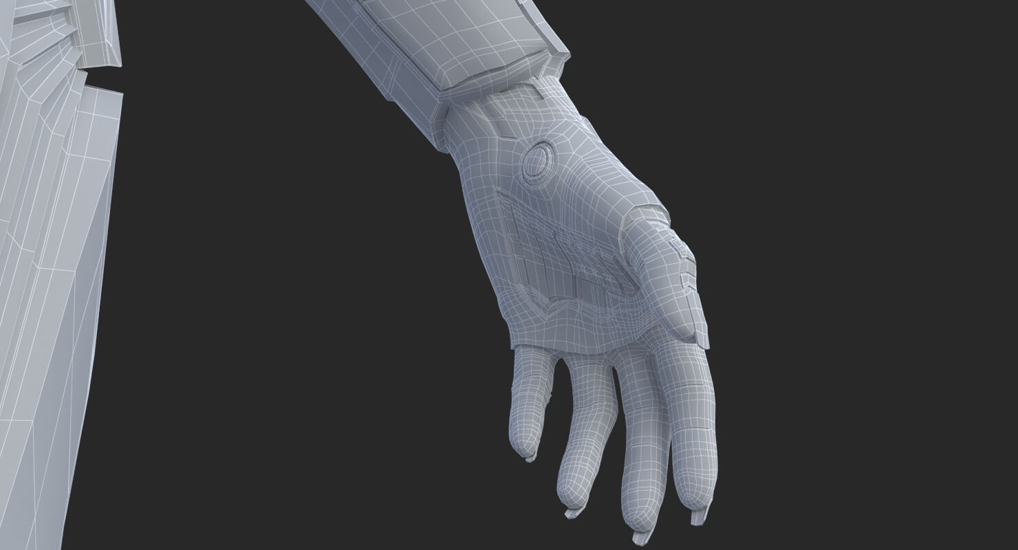 Cyborg Angel Asian Low Poly - 3D Model by Mak21