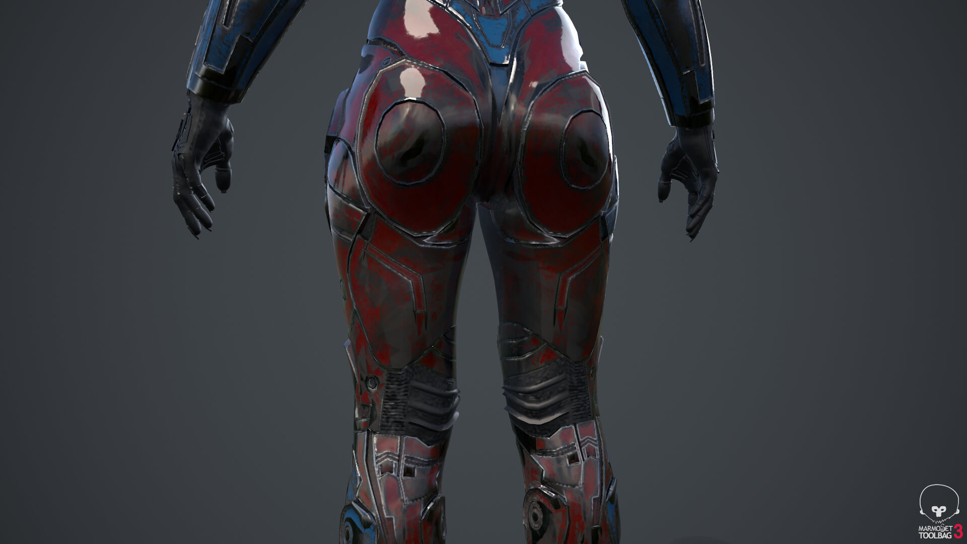 Cyborg Angel Asian Low Poly - 3D Model by Mak21