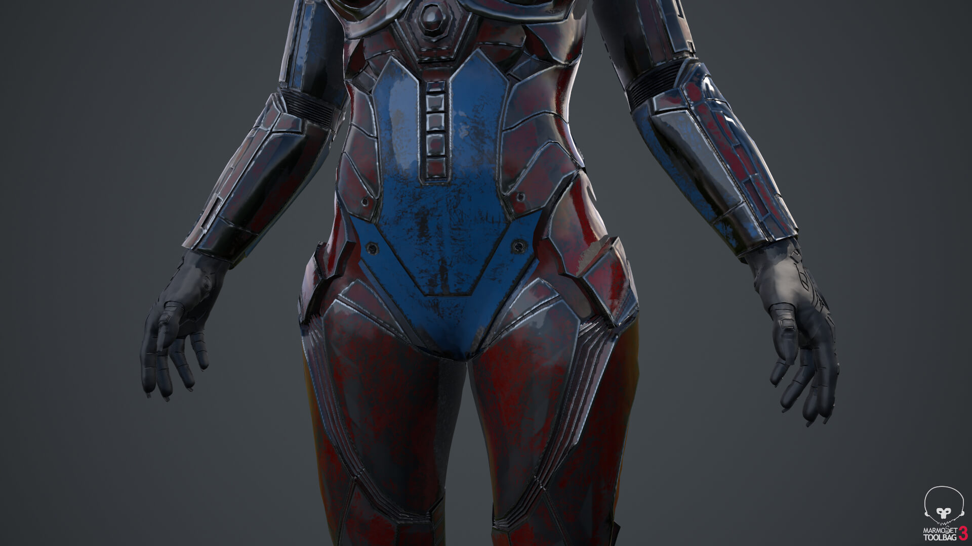 Cyborg Angel Asian Low Poly - 3D Model by Mak21