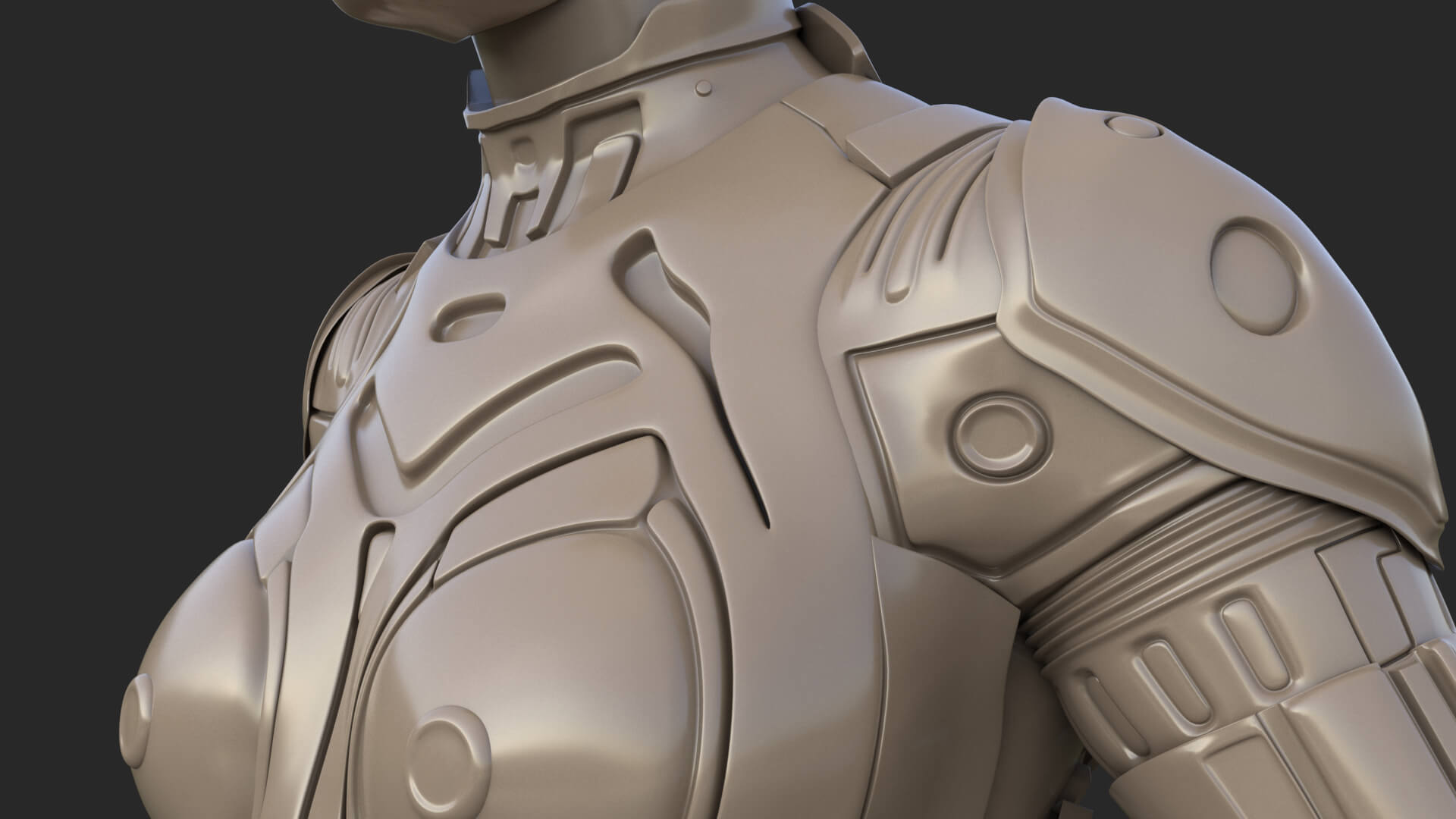 Cyborg Clay Low Poly AI - 3D Model by Mak21