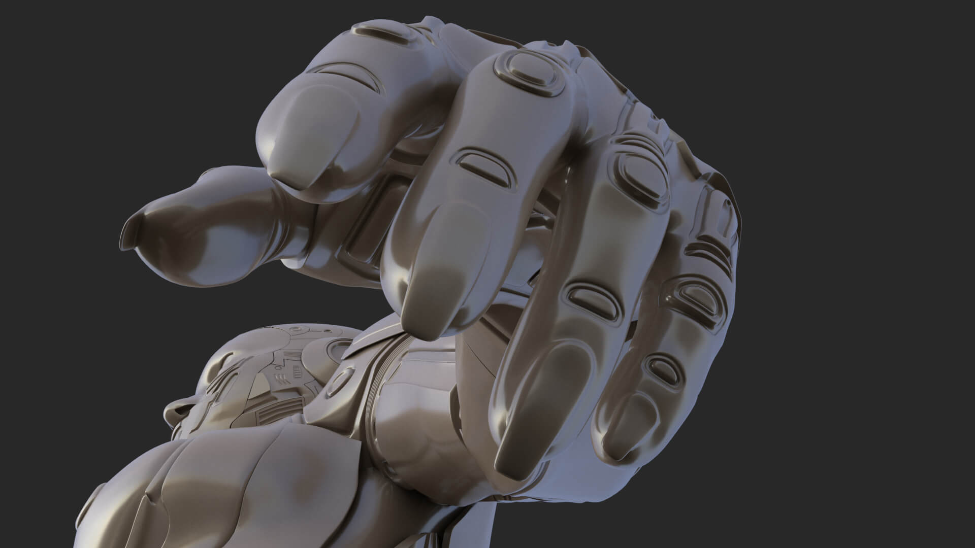 Cyborg Clay Low Poly AI - 3D Model by Mak21