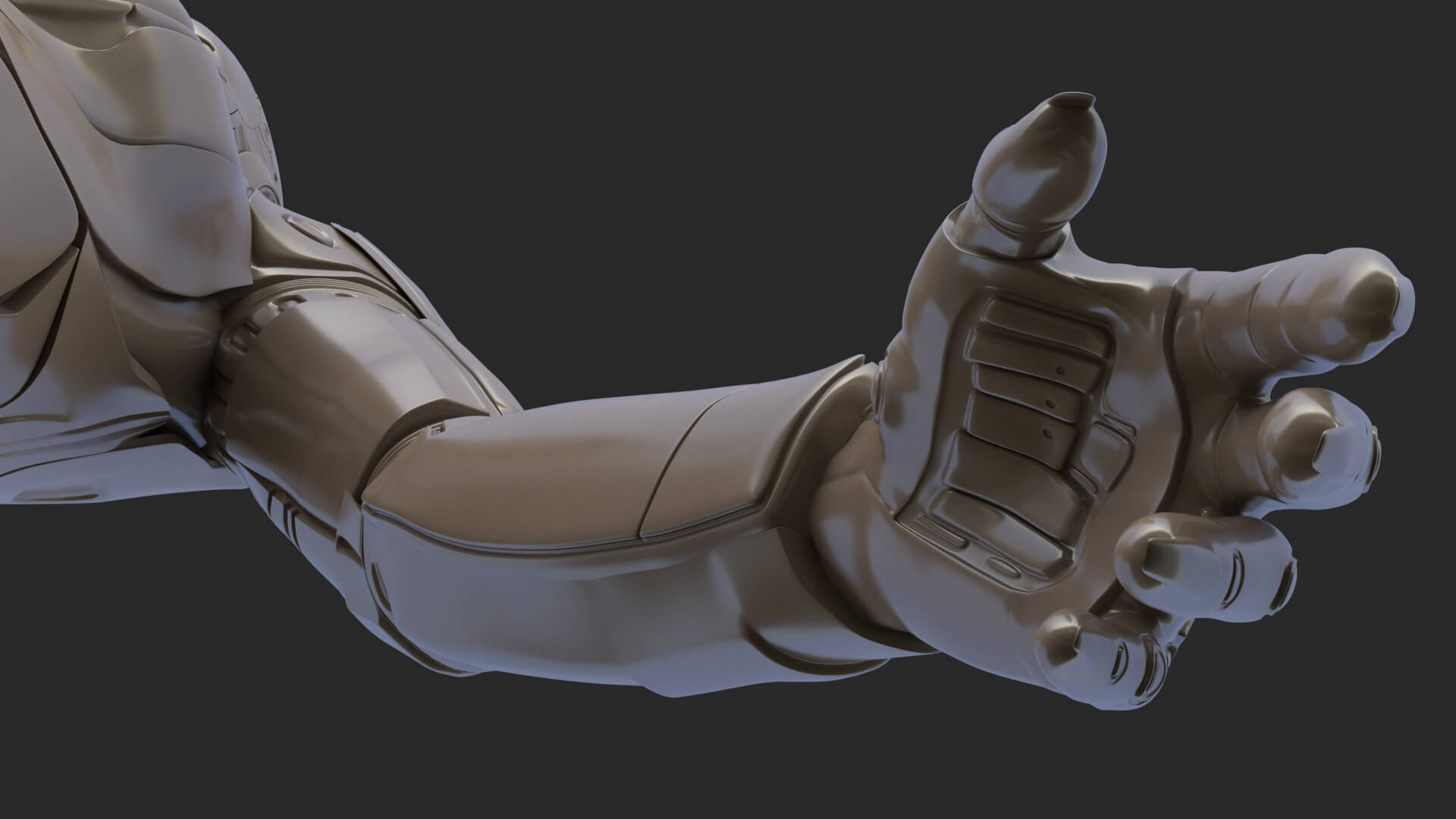 Cyborg Clay Low Poly AI - 3D Model by Mak21